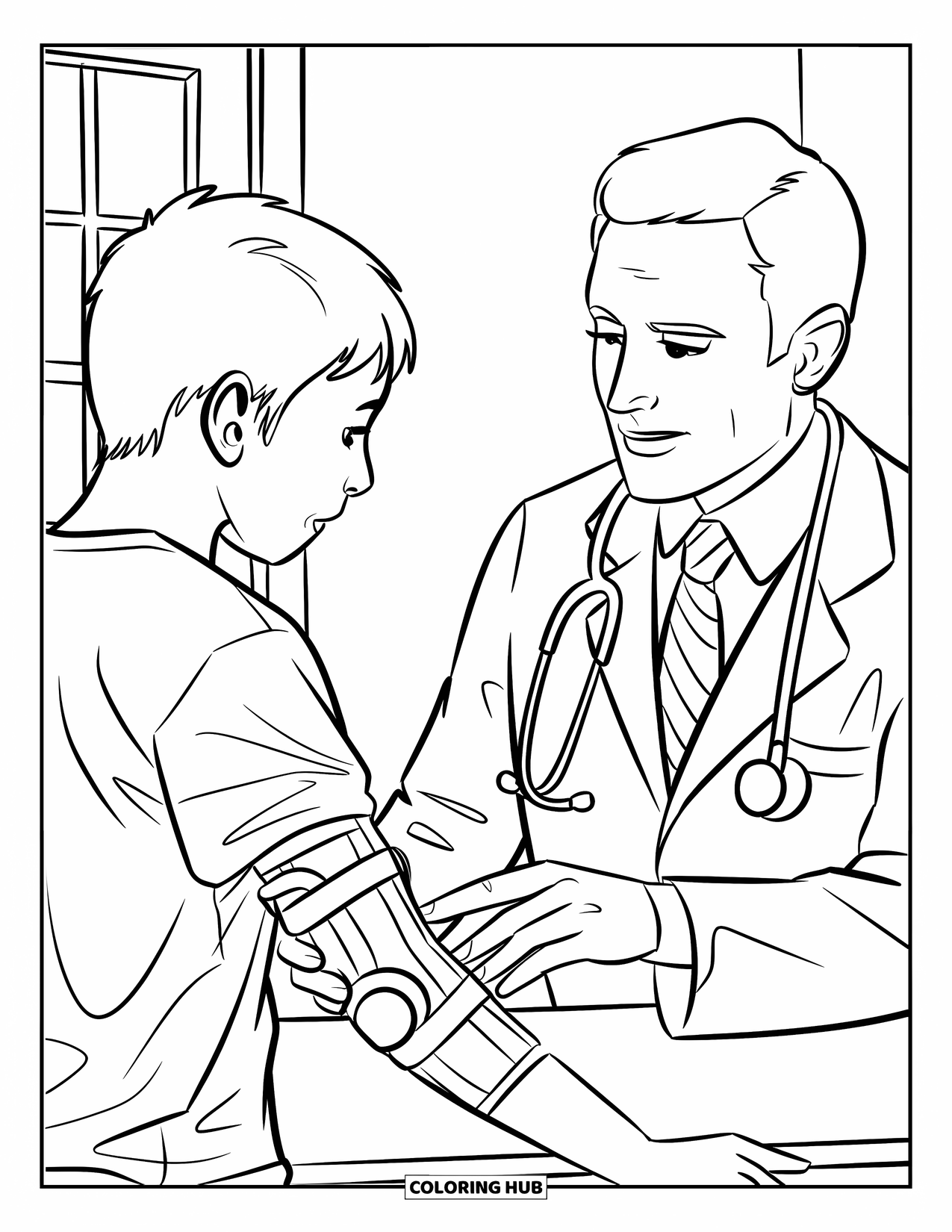 100+ Doctor Coloring Pages for Kids & Adults (Free Printable PDFs)