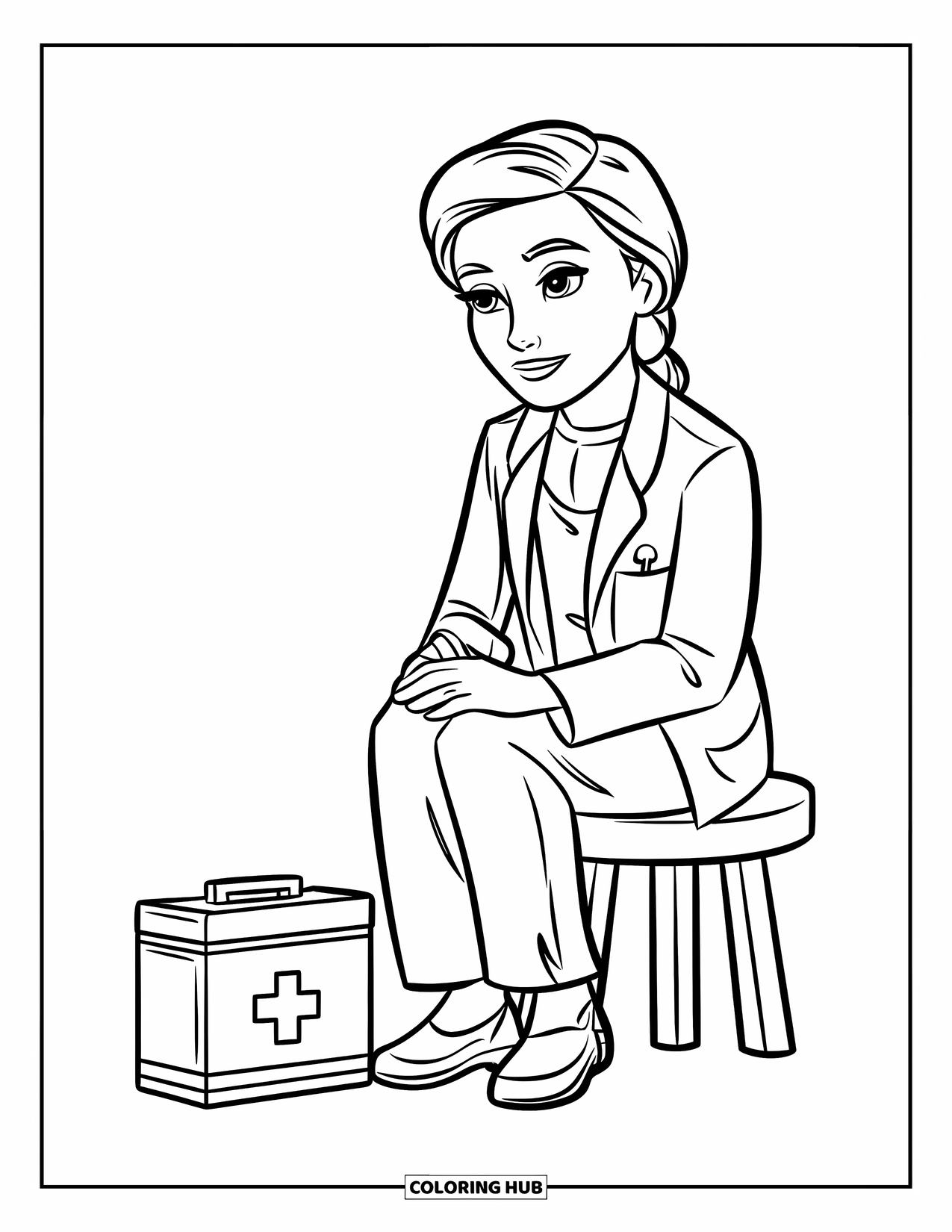 100+ Doctor Coloring Pages for Kids & Adults (Free Printable PDFs)