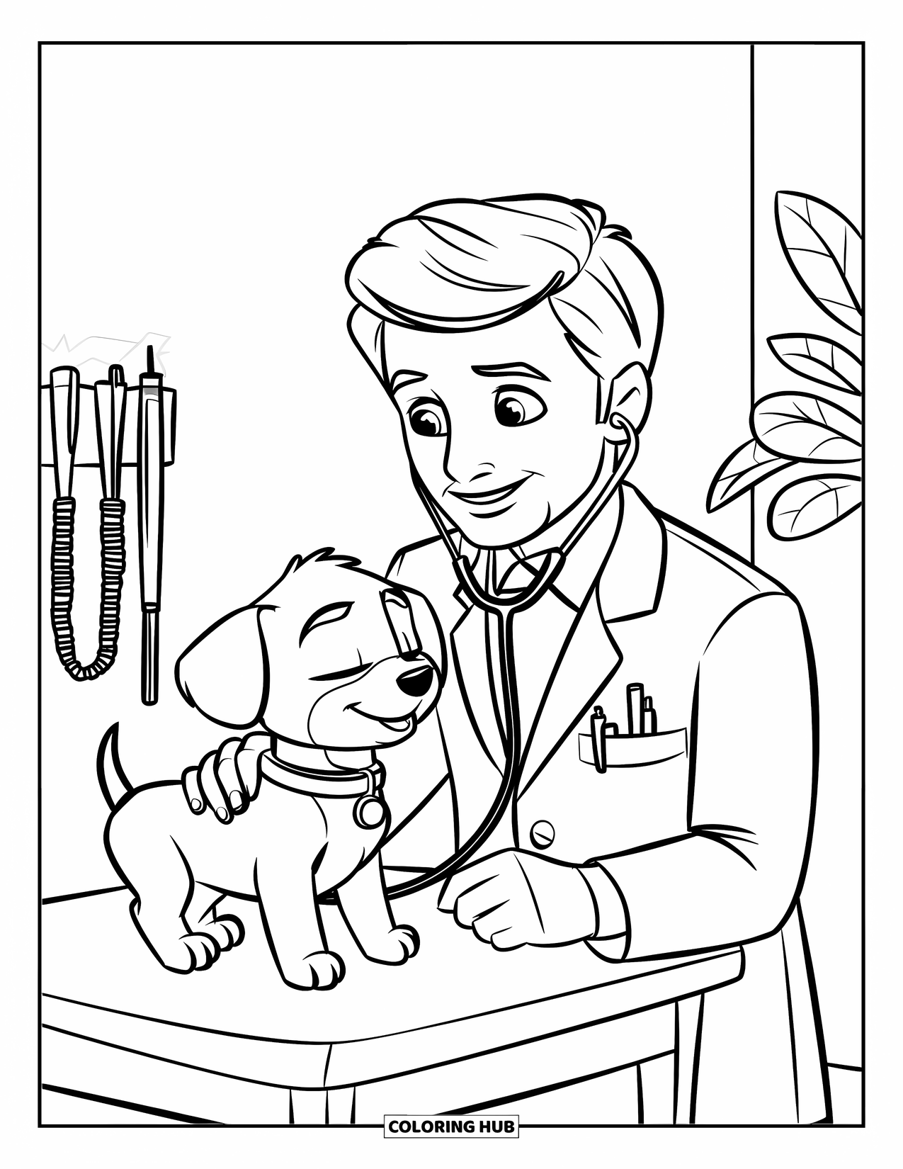 100+ Doctor Coloring Pages for Kids & Adults (Free Printable PDFs)