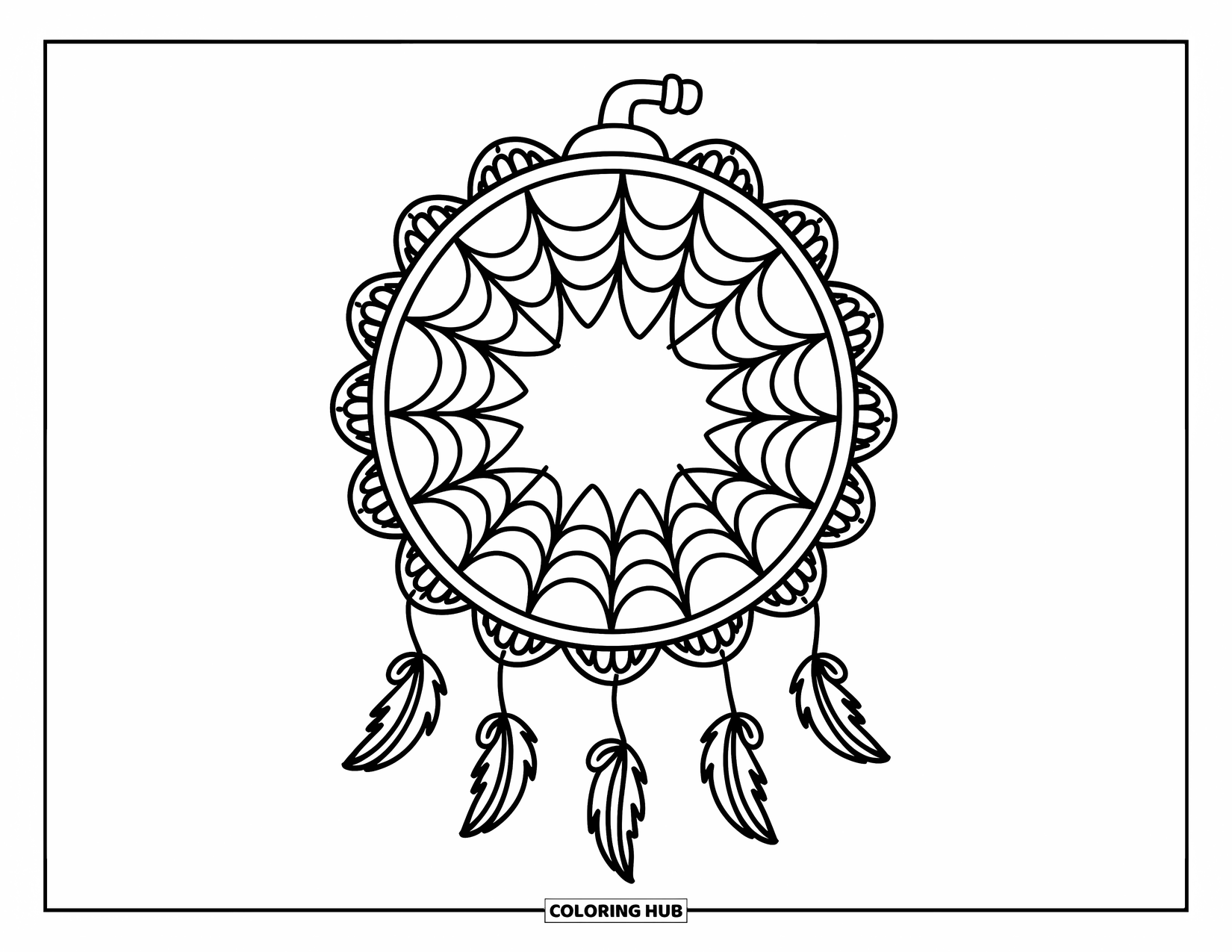 85+ Dreamcatcher Coloring Pages for Kids & Adults (Free Printable PDFs)