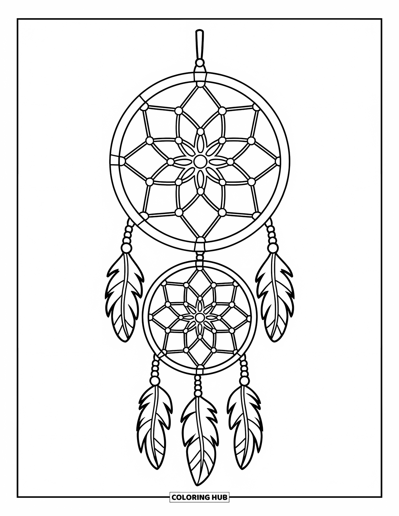85+ Dreamcatcher Coloring Pages for Kids & Adults (Free Printable PDFs)