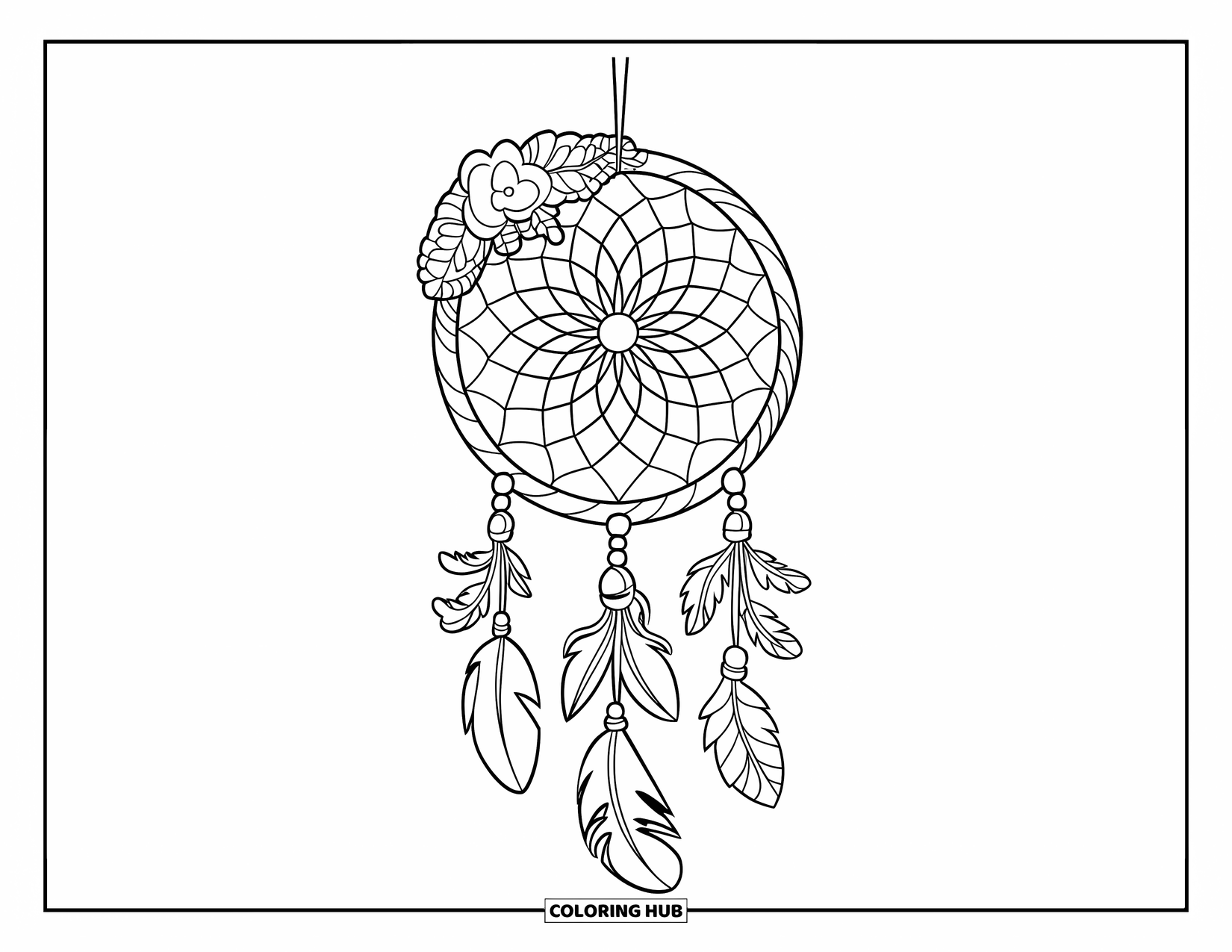 85+ Dreamcatcher Coloring Pages for Kids & Adults (Free Printable PDFs)