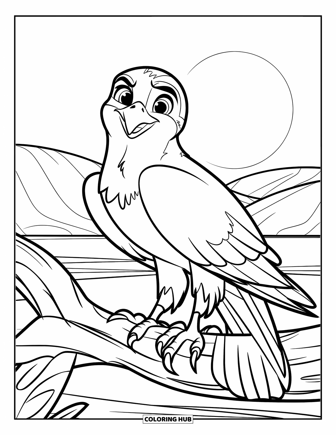 90+ Falcon Coloring Pages for Kids & Adults (Free Printable PDFs)