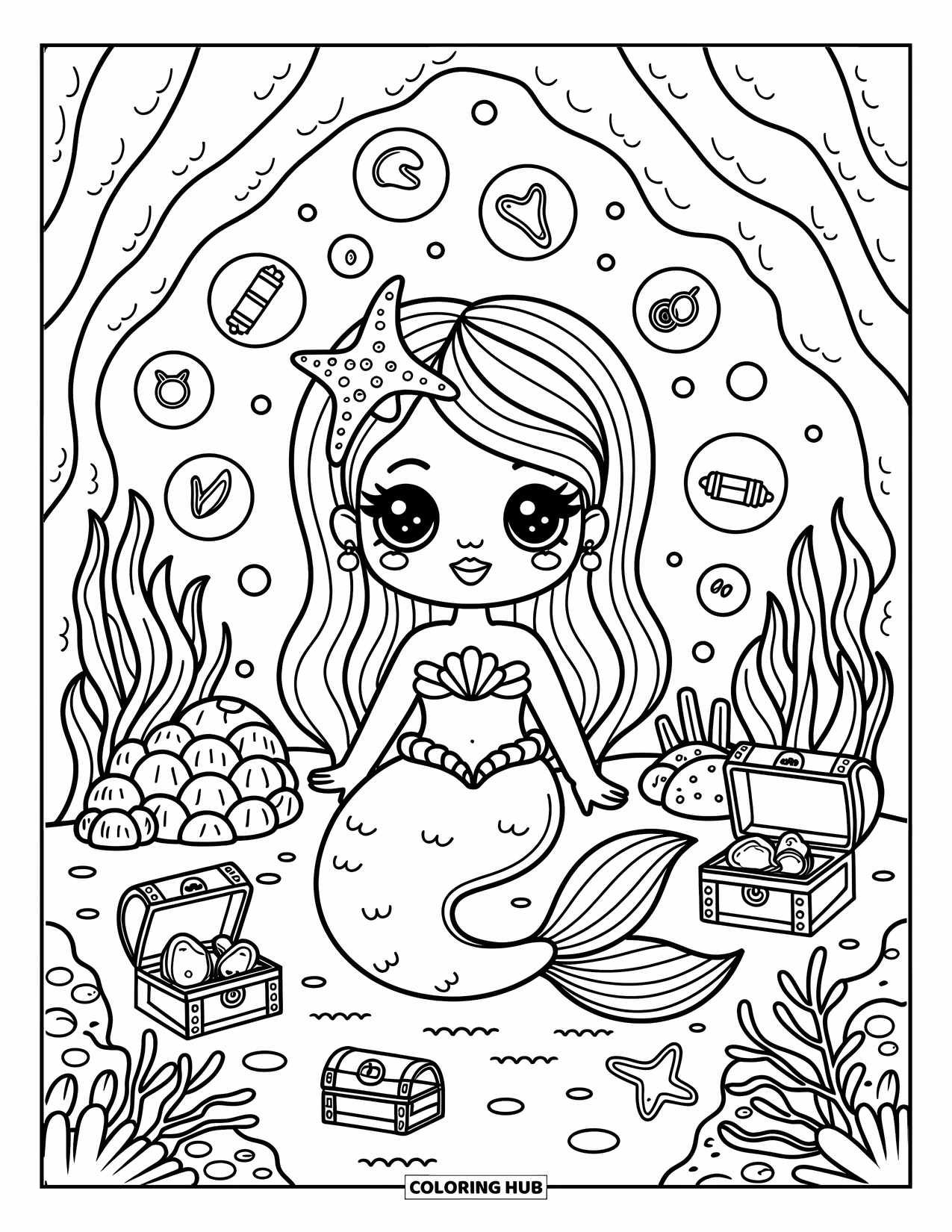 70+ Fantasy Coloring Pages for Kids & Adults (Free Printable PDFs)