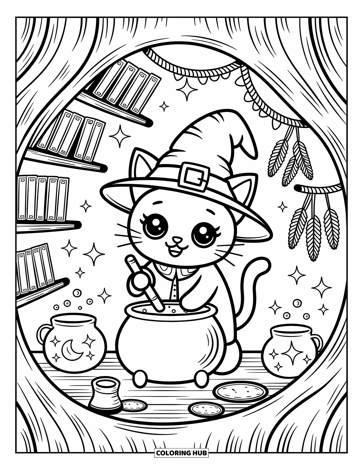 70+ Fantasy Coloring Pages for Kids & Adults (Free Printable PDFs)