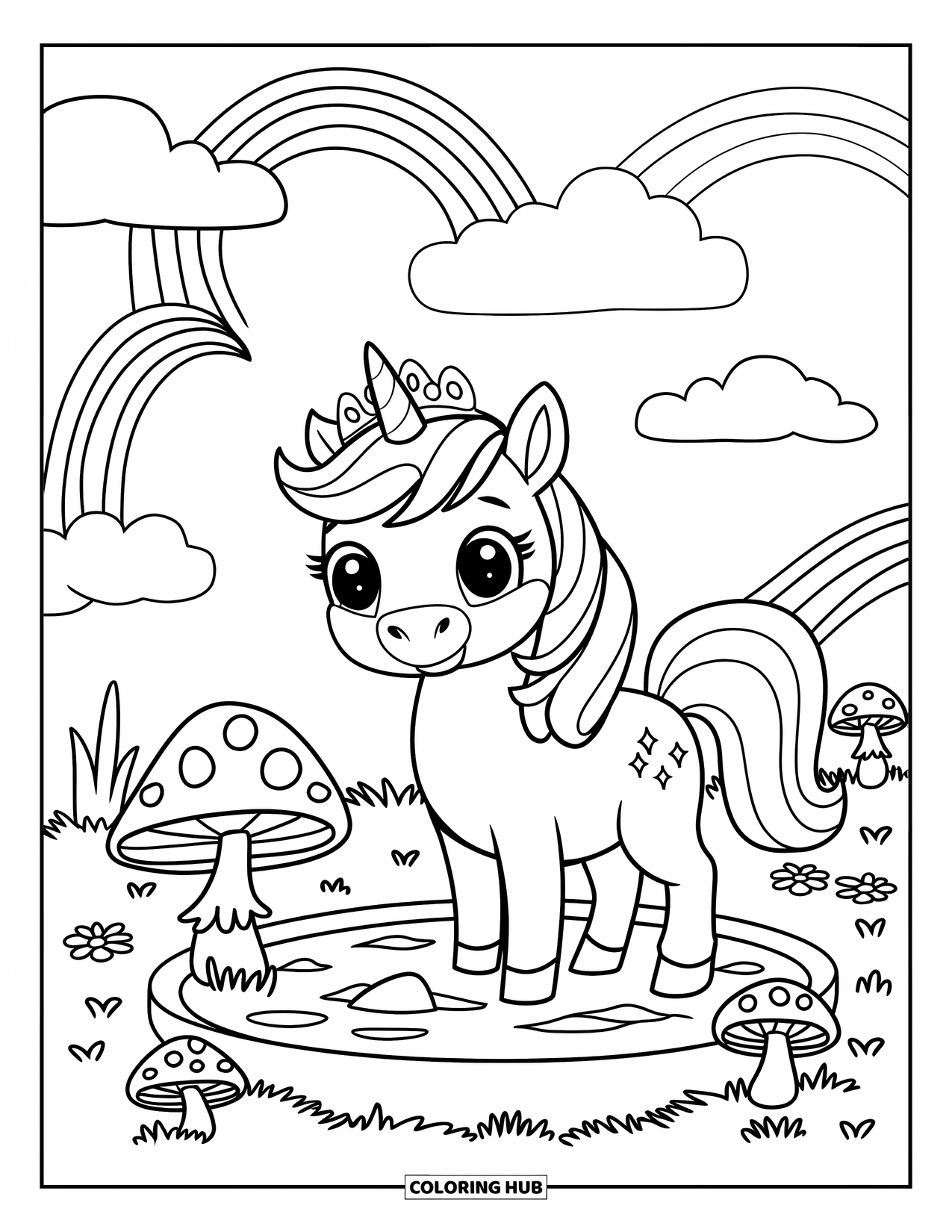 70+ Fantasy Coloring Pages for Kids & Adults (Free Printable PDFs)
