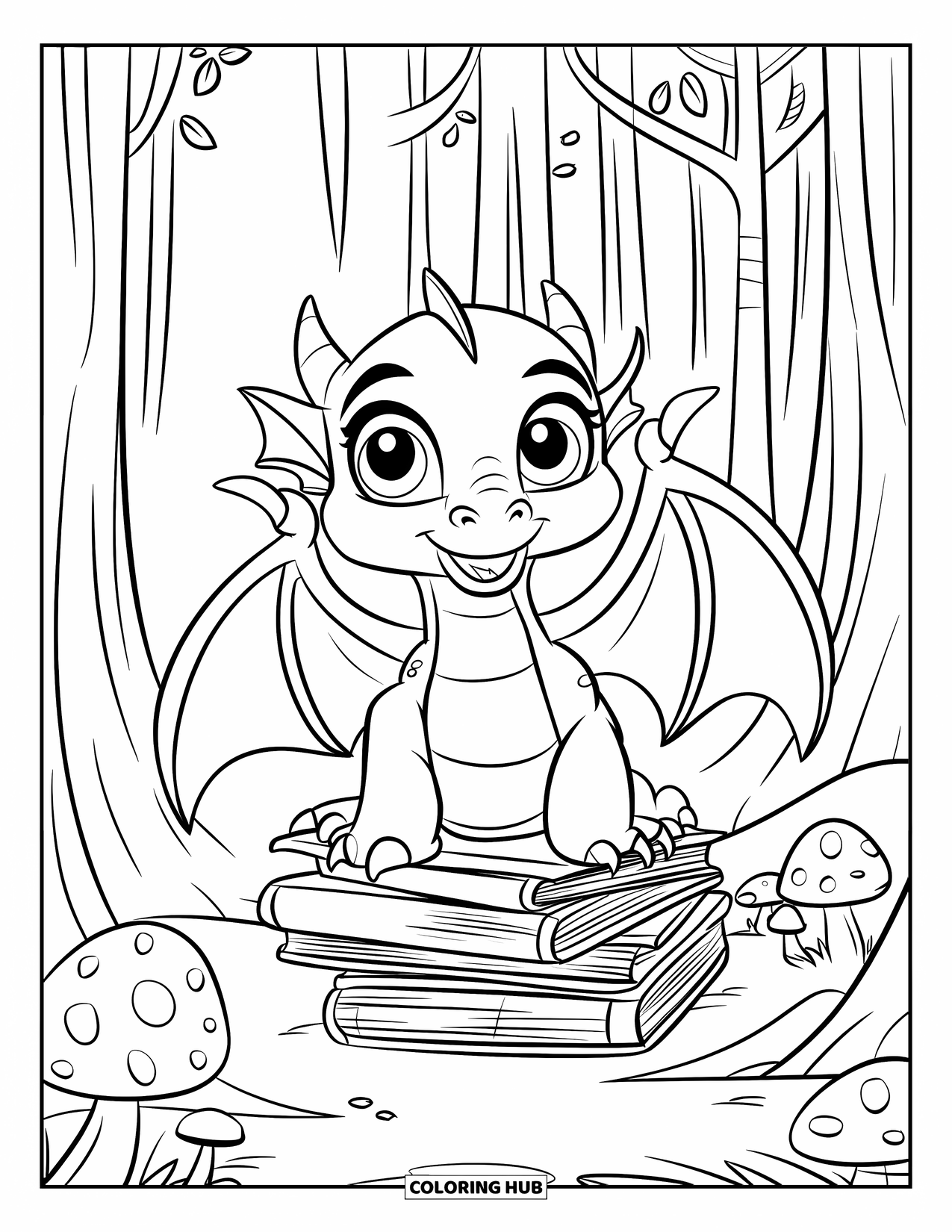 70+ Fantasy Coloring Pages for Kids & Adults (Free Printable PDFs)