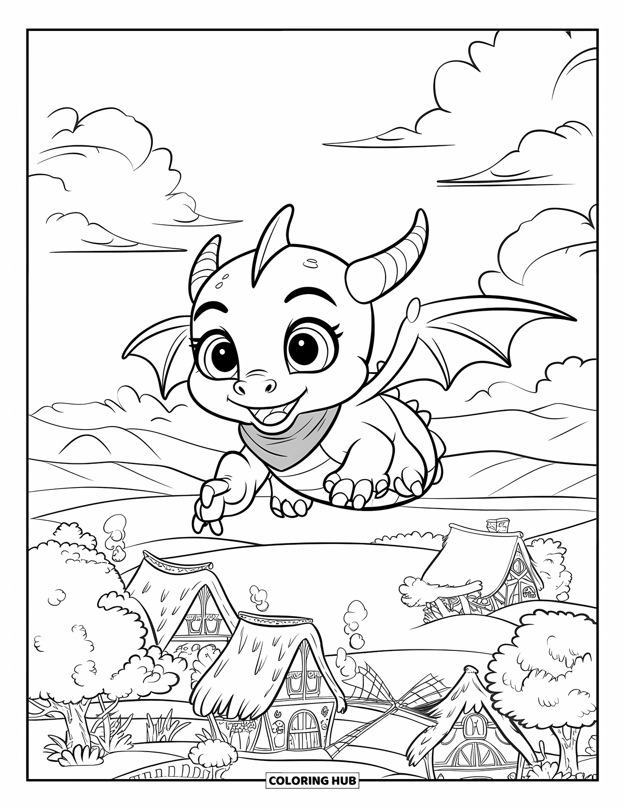 70+ Fantasy Coloring Pages for Kids & Adults (Free Printable PDFs)
