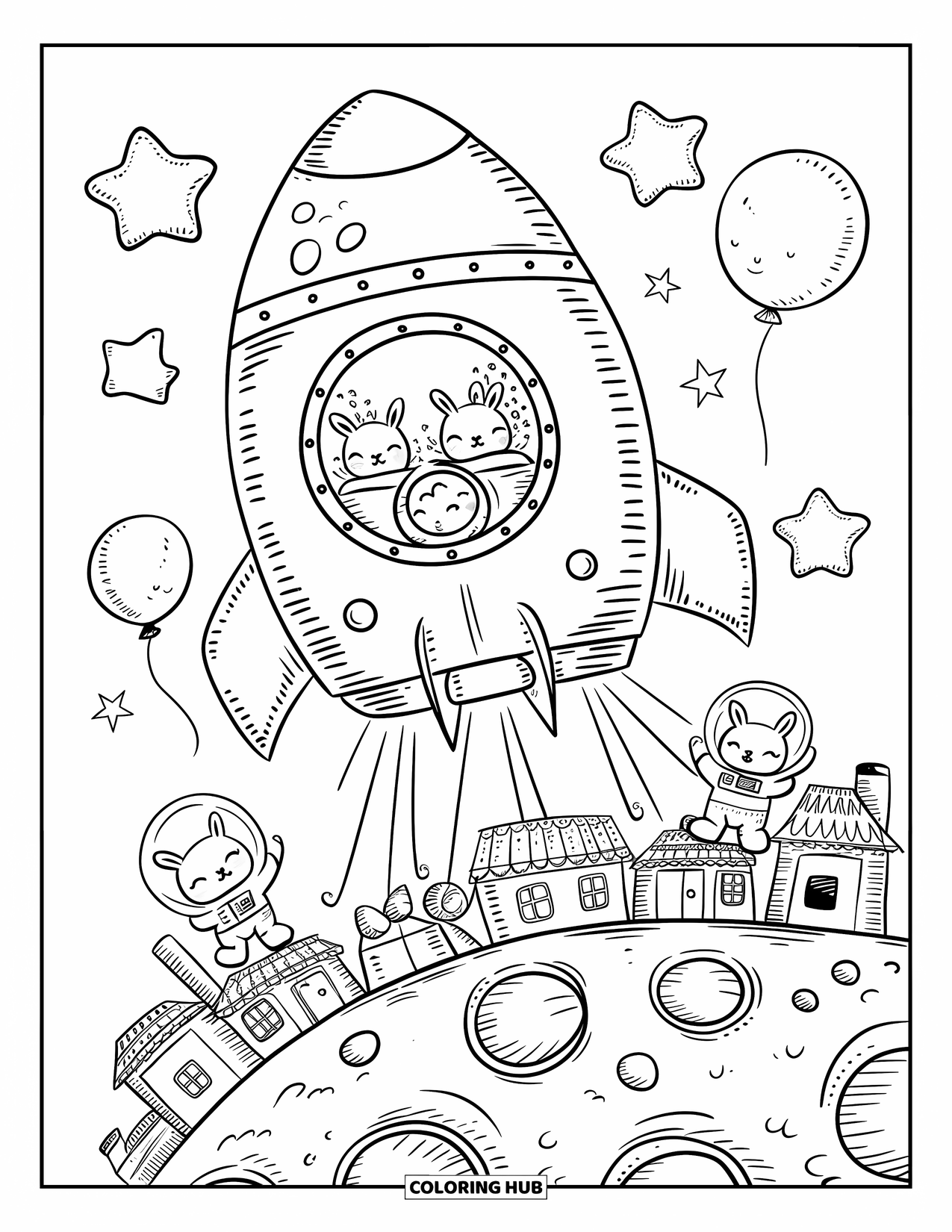 95+ Galaxy Coloring Pages for Kids & Adults (Free Printable PDFs)