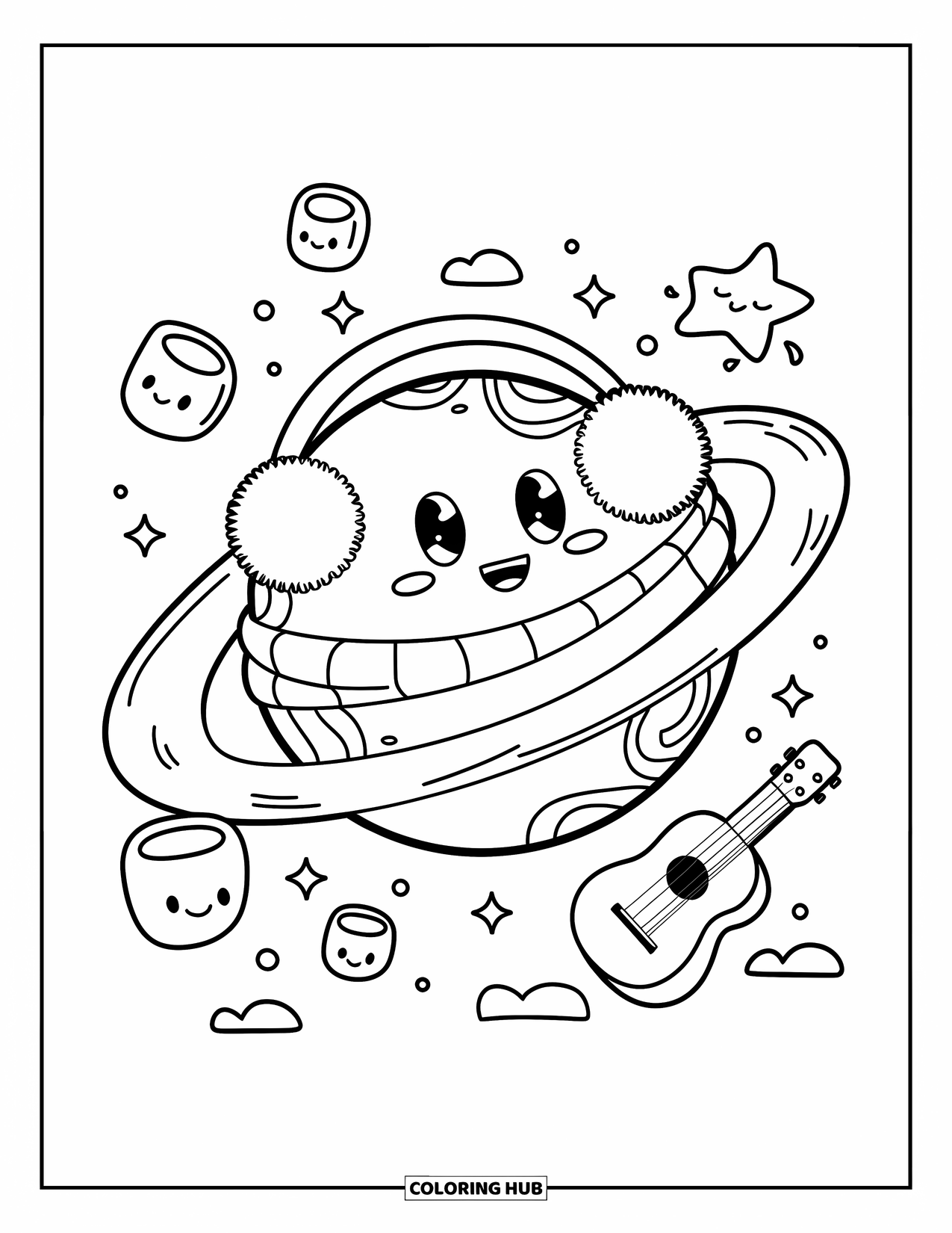 95+ Galaxy Coloring Pages for Kids & Adults (Free Printable PDFs)