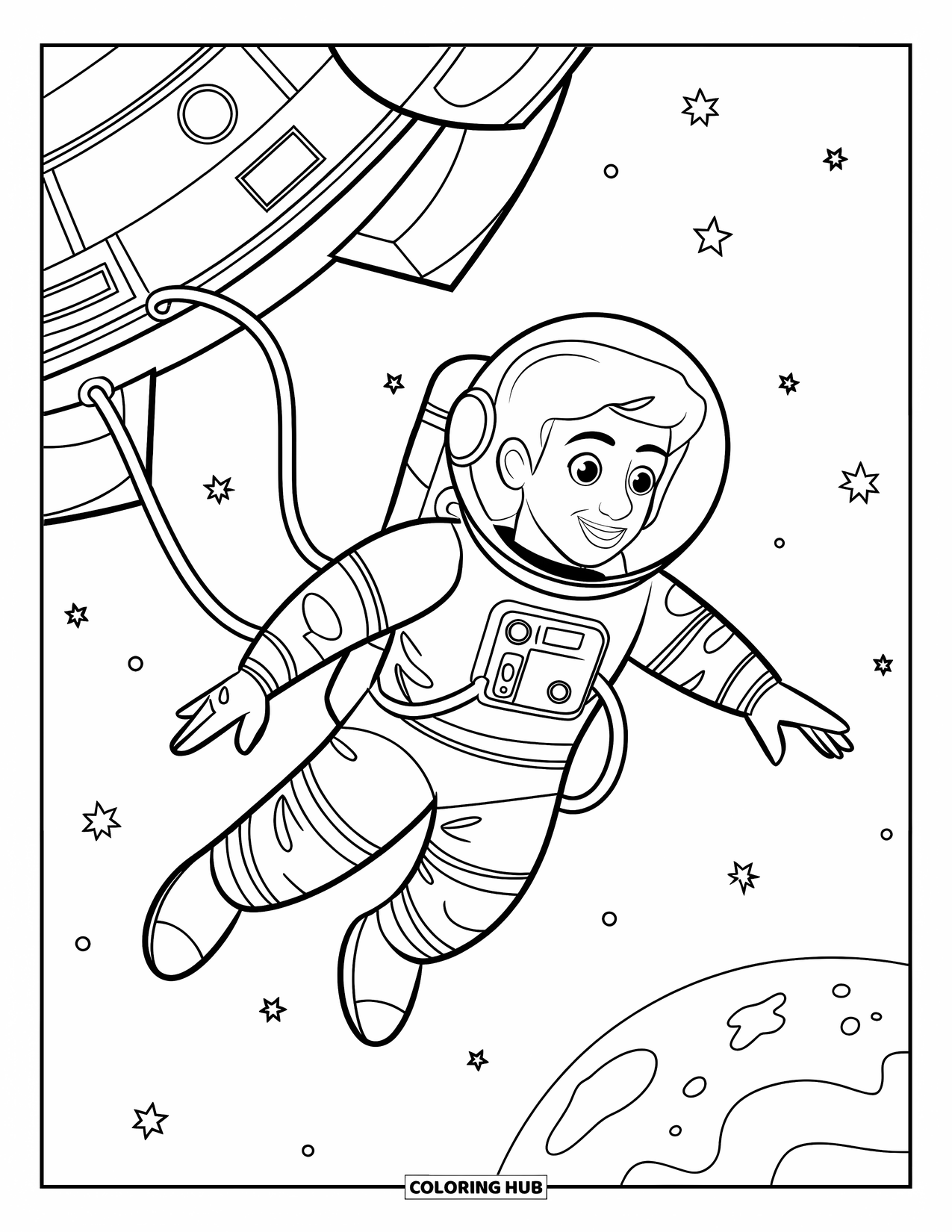 95+ Galaxy Coloring Pages for Kids & Adults (Free Printable PDFs)