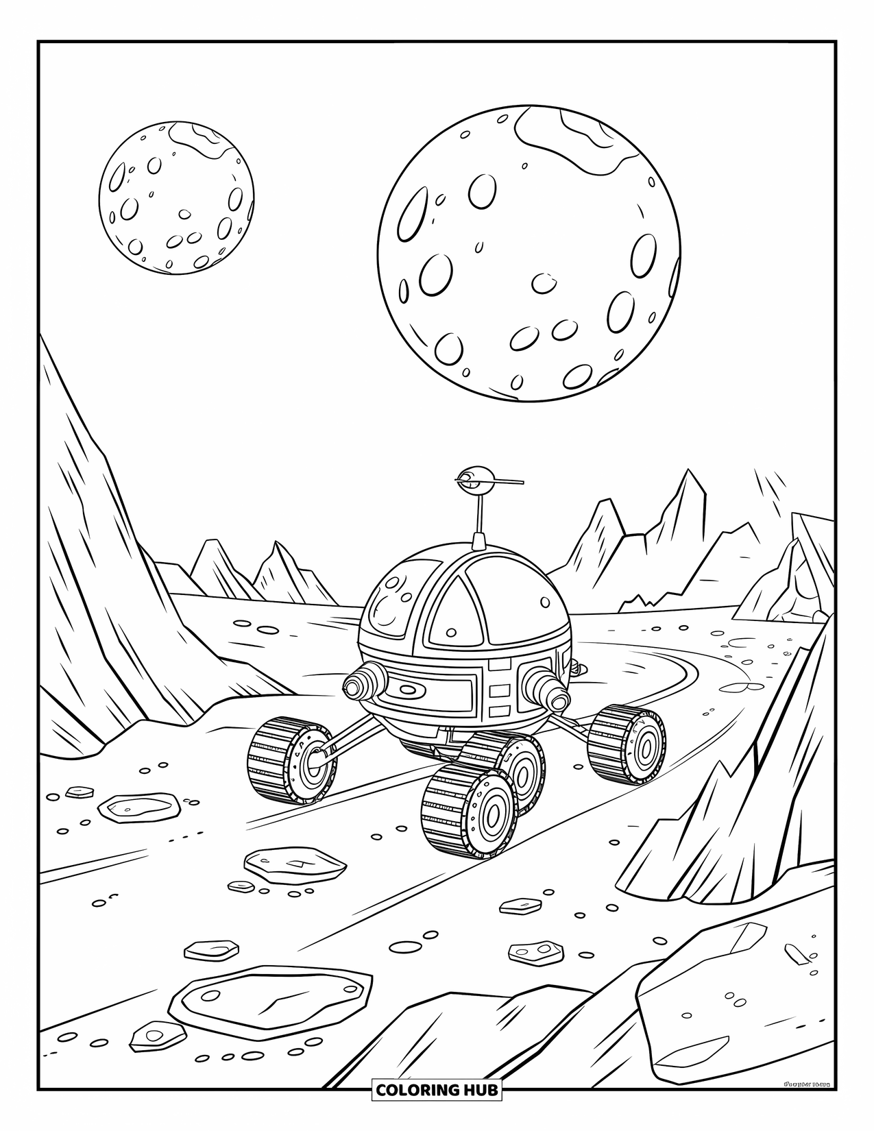 95+ Galaxy Coloring Pages for Kids & Adults (Free Printable PDFs)