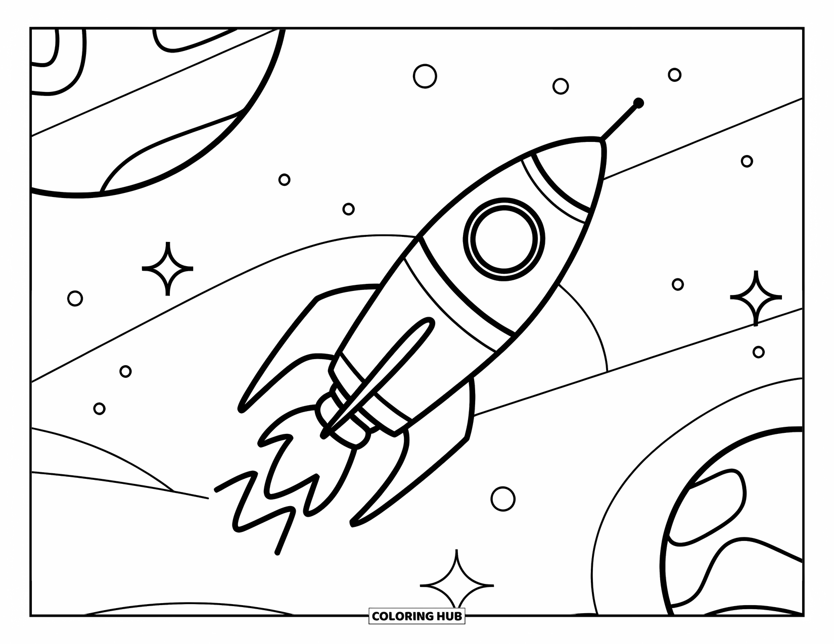95+ Galaxy Coloring Pages for Kids & Adults (Free Printable PDFs)
