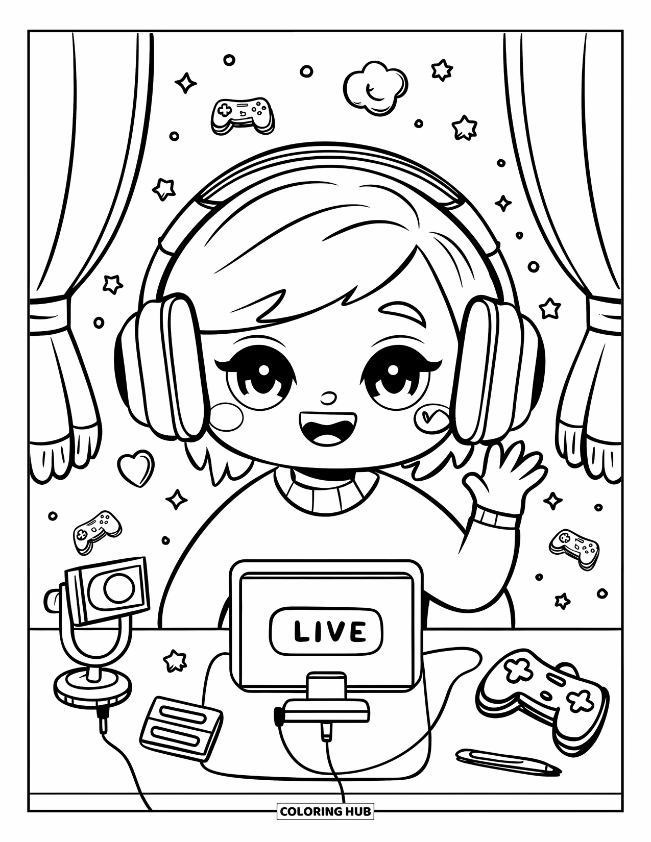 110+ Gaming Coloring Pages for Kids & Adults (Free Printable PDFs)