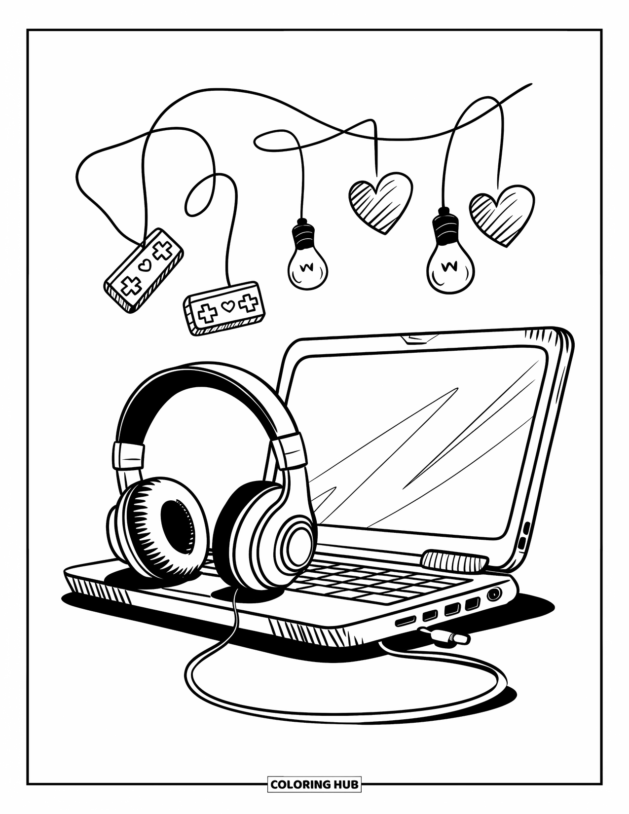 110+ Gaming Coloring Pages for Kids & Adults (Free Printable PDFs)