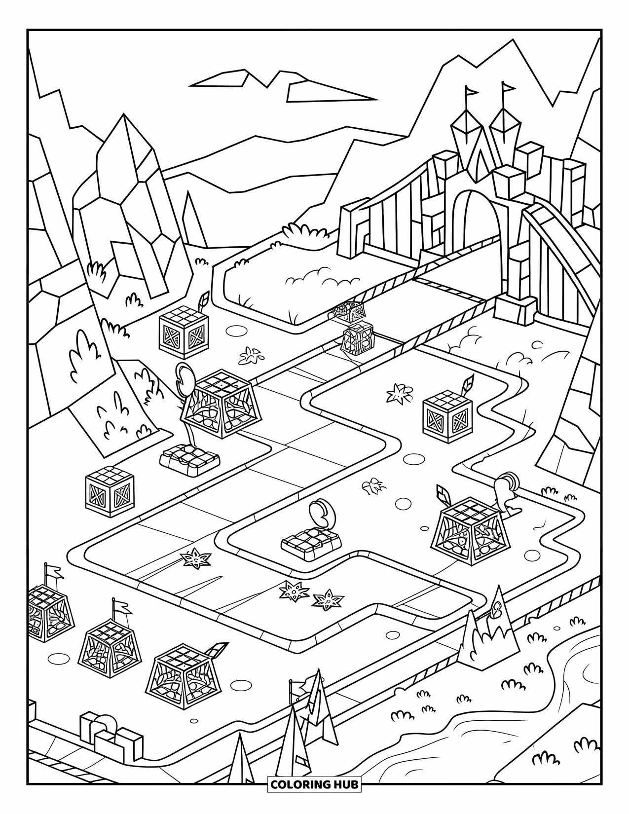110+ Gaming Coloring Pages for Kids & Adults (Free Printable PDFs)