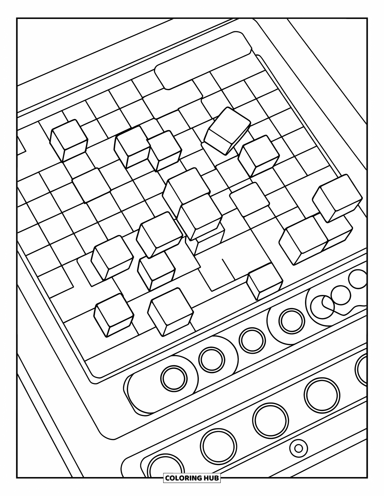 110+ Gaming Coloring Pages for Kids & Adults (Free Printable PDFs)
