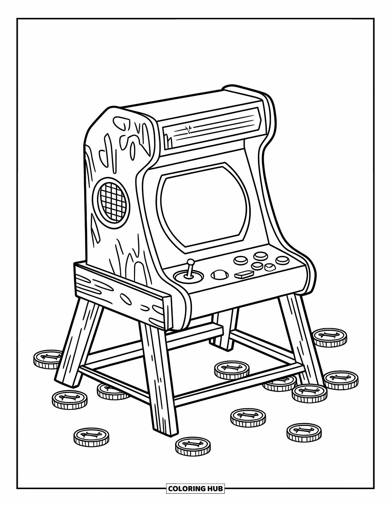 110+ Gaming Coloring Pages for Kids & Adults (Free Printable PDFs)