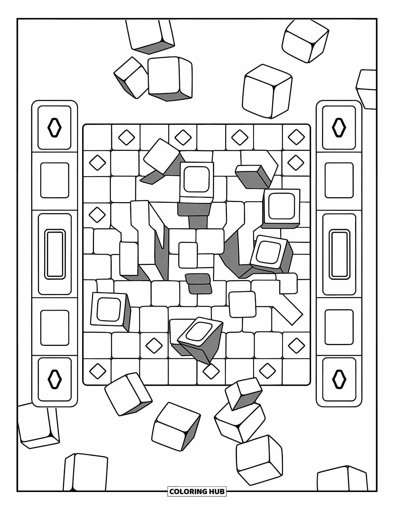110+ Gaming Coloring Pages for Kids & Adults (Free Printable PDFs)