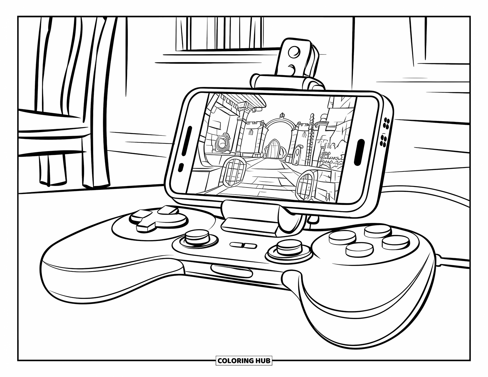 110+ Gaming Coloring Pages for Kids & Adults (Free Printable PDFs)