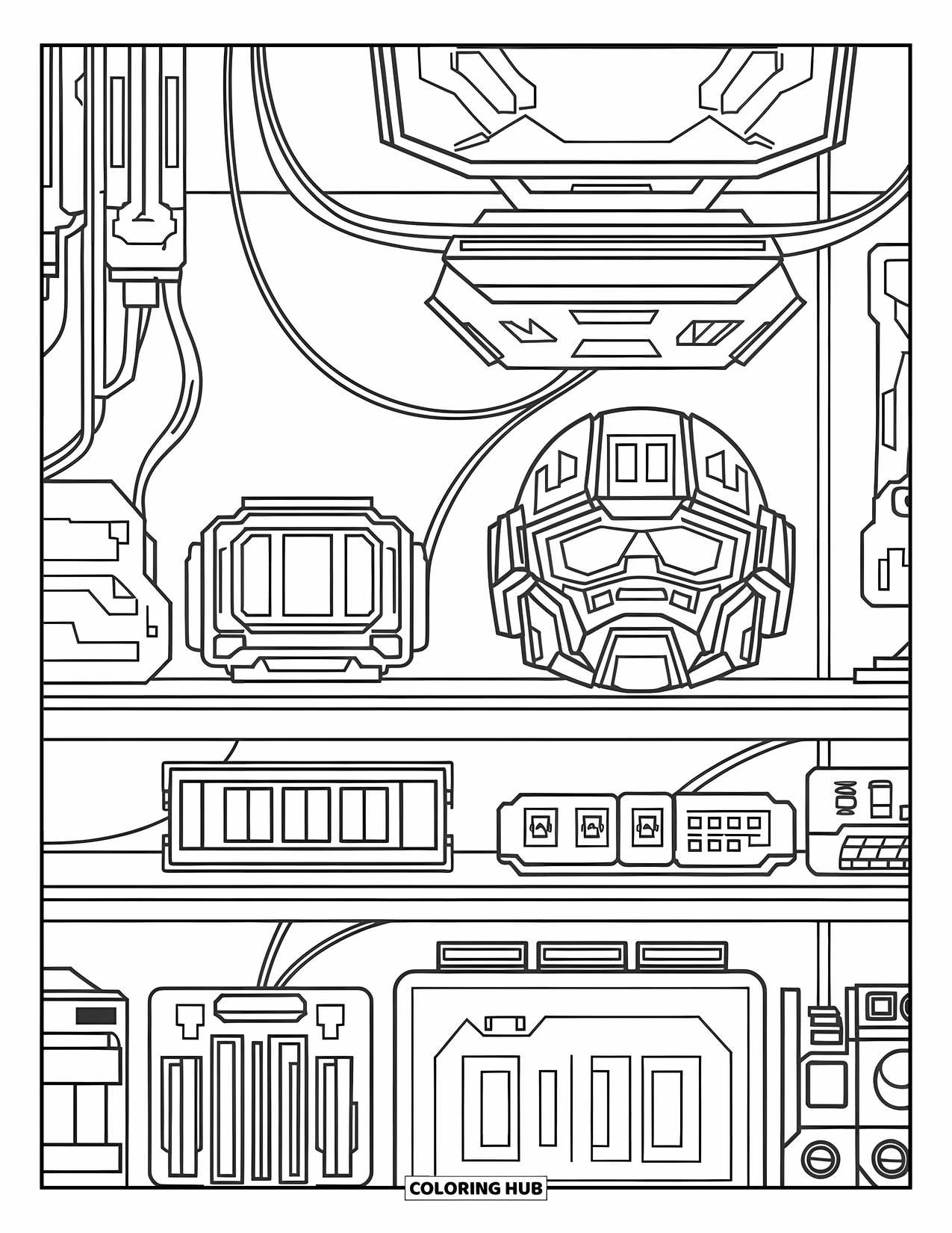 110+ Gaming Coloring Pages for Kids & Adults (Free Printable PDFs)