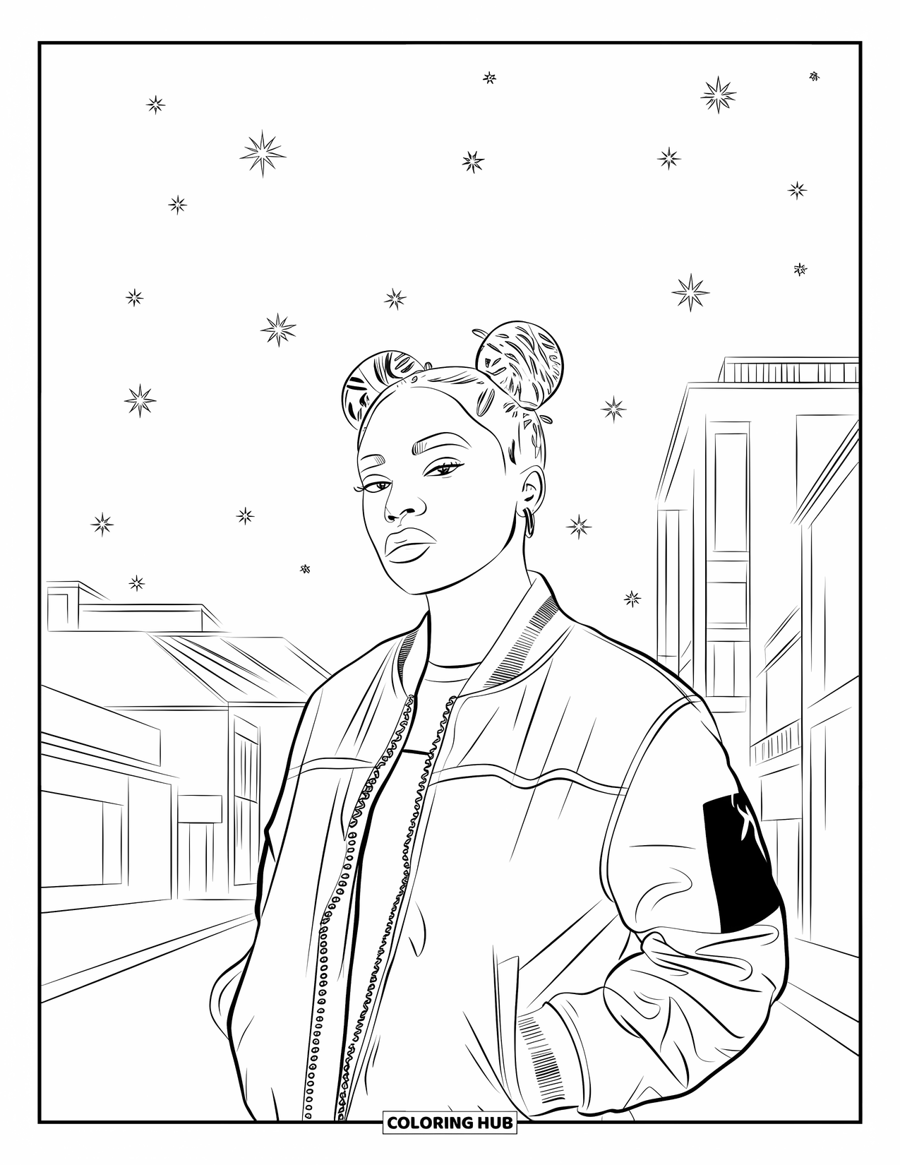 75+ Gangsta Black Girl Coloring Pages for Kids & Adults (Free Printable ...