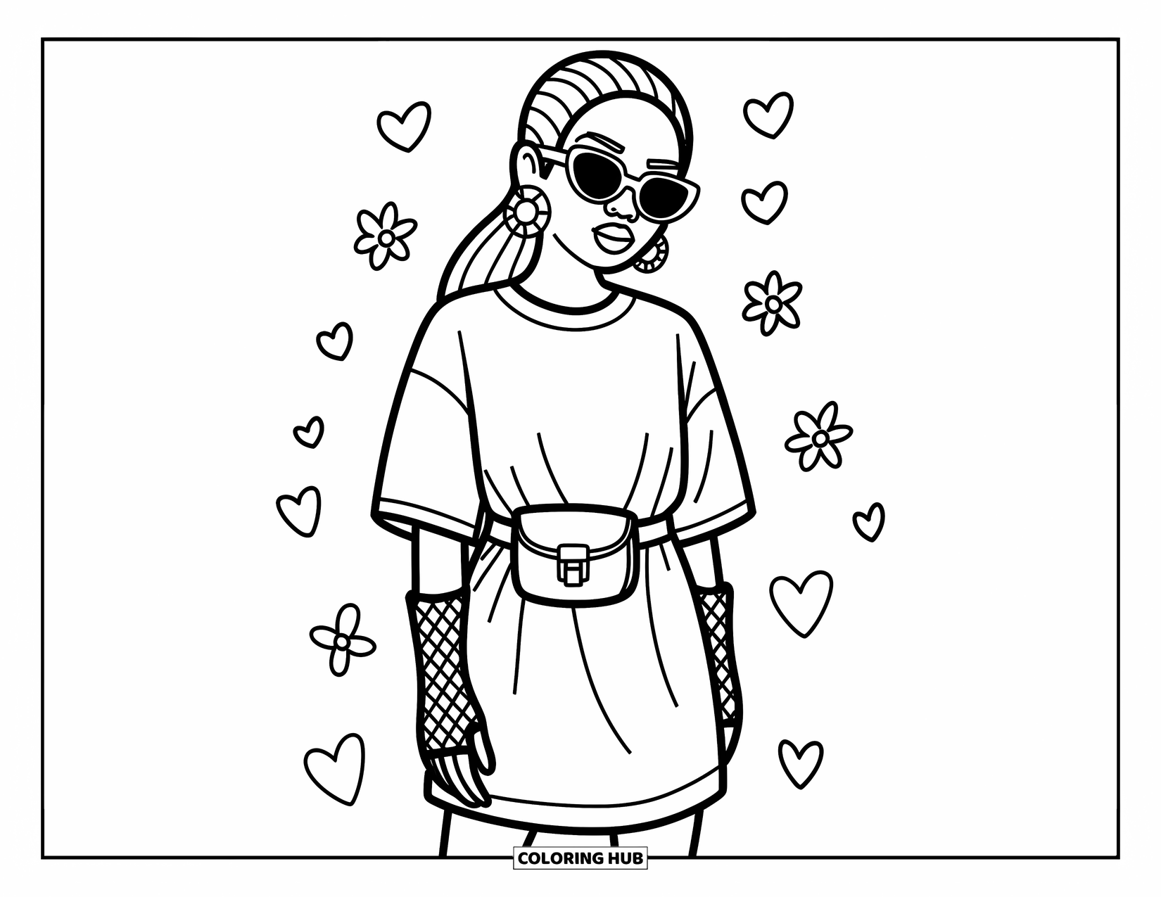 75+ Gangsta Black Girl Coloring Pages for Kids & Adults (Free Printable ...
