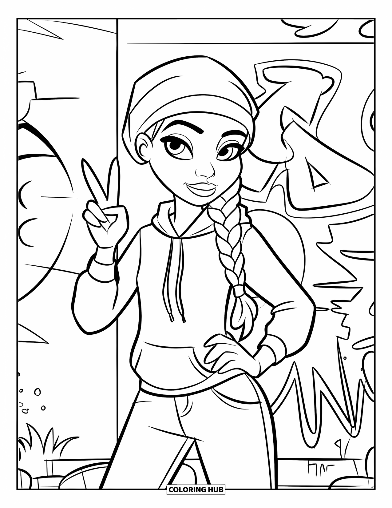 75+ Gangsta Black Girl Coloring Pages for Kids & Adults (Free Printable ...