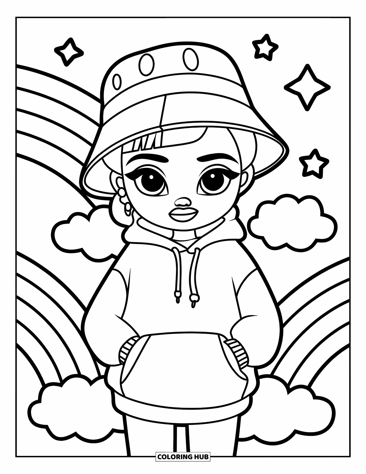 75+ Gangsta Black Girl Coloring Pages for Kids & Adults (Free Printable ...