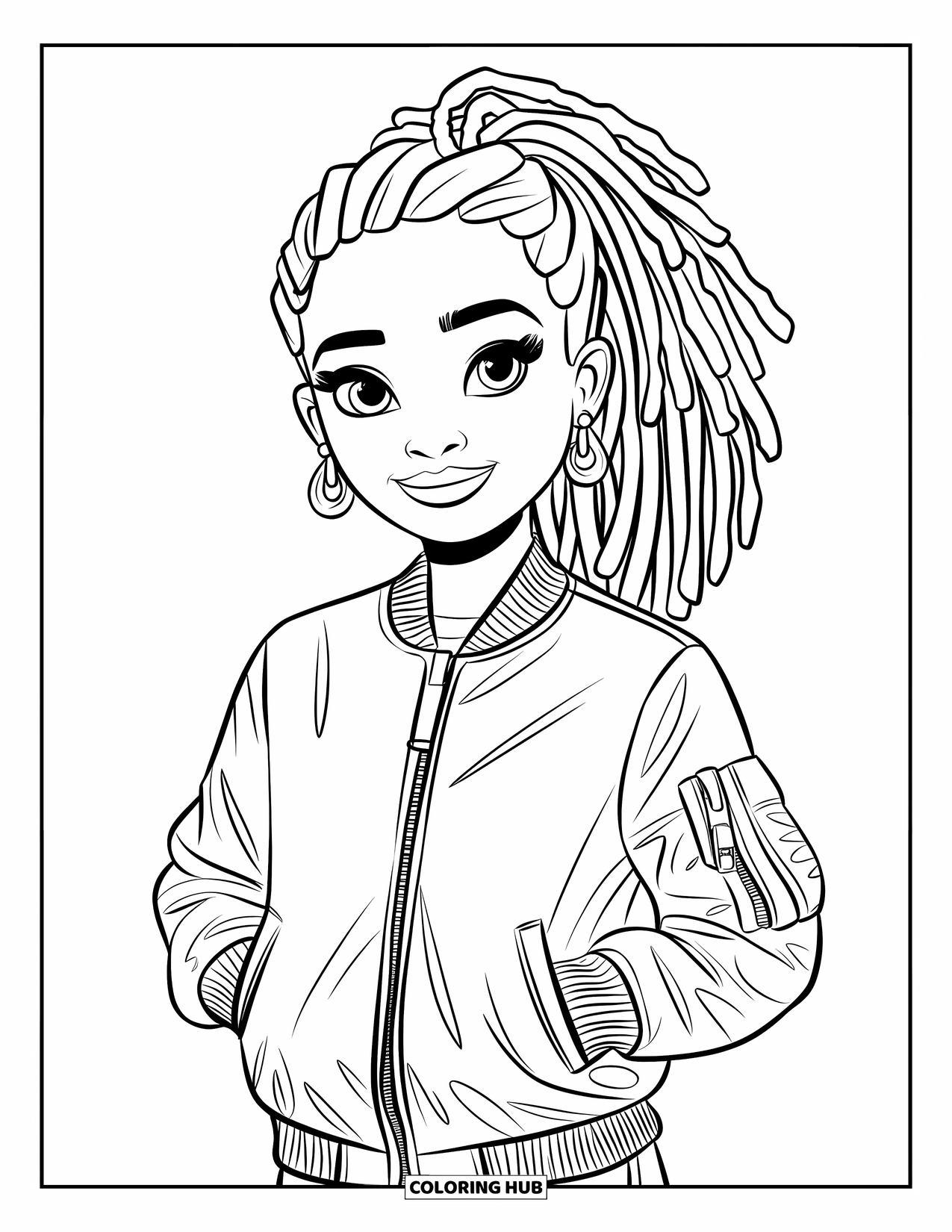 75+ Gangsta Black Girl Coloring Pages for Kids & Adults (Free Printable ...