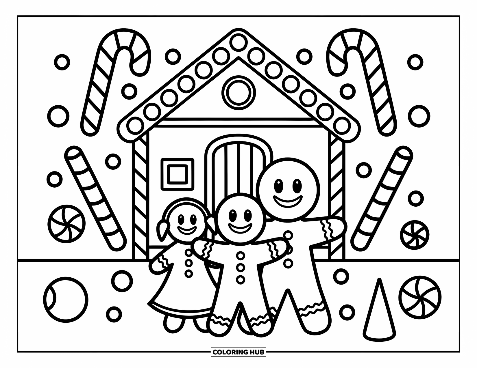 90+ Gingerbread Coloring Pages for Kids & Adults (Free Printable PDFs)