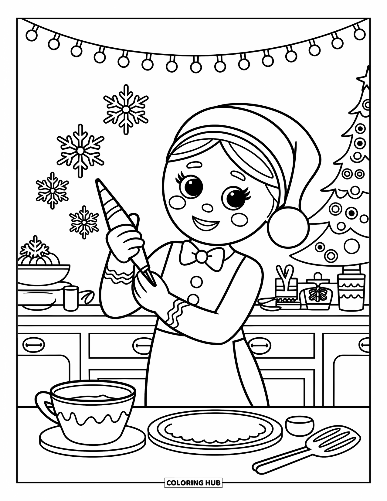 90+ Gingerbread Coloring Pages for Kids & Adults (Free Printable PDFs)