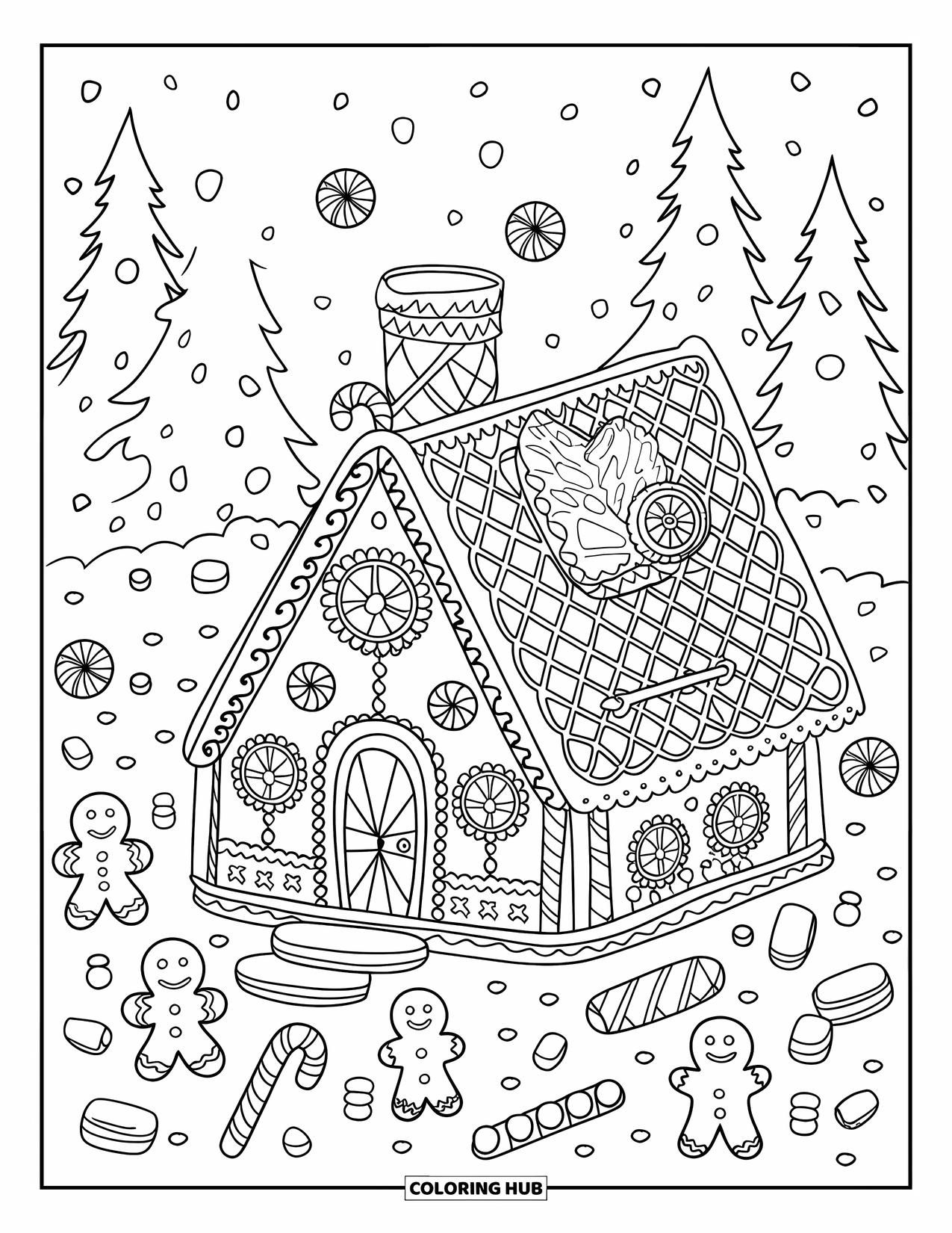 100+ Gingerbread Man Coloring Pages for Kids & Adults (Free Printable PDFs)