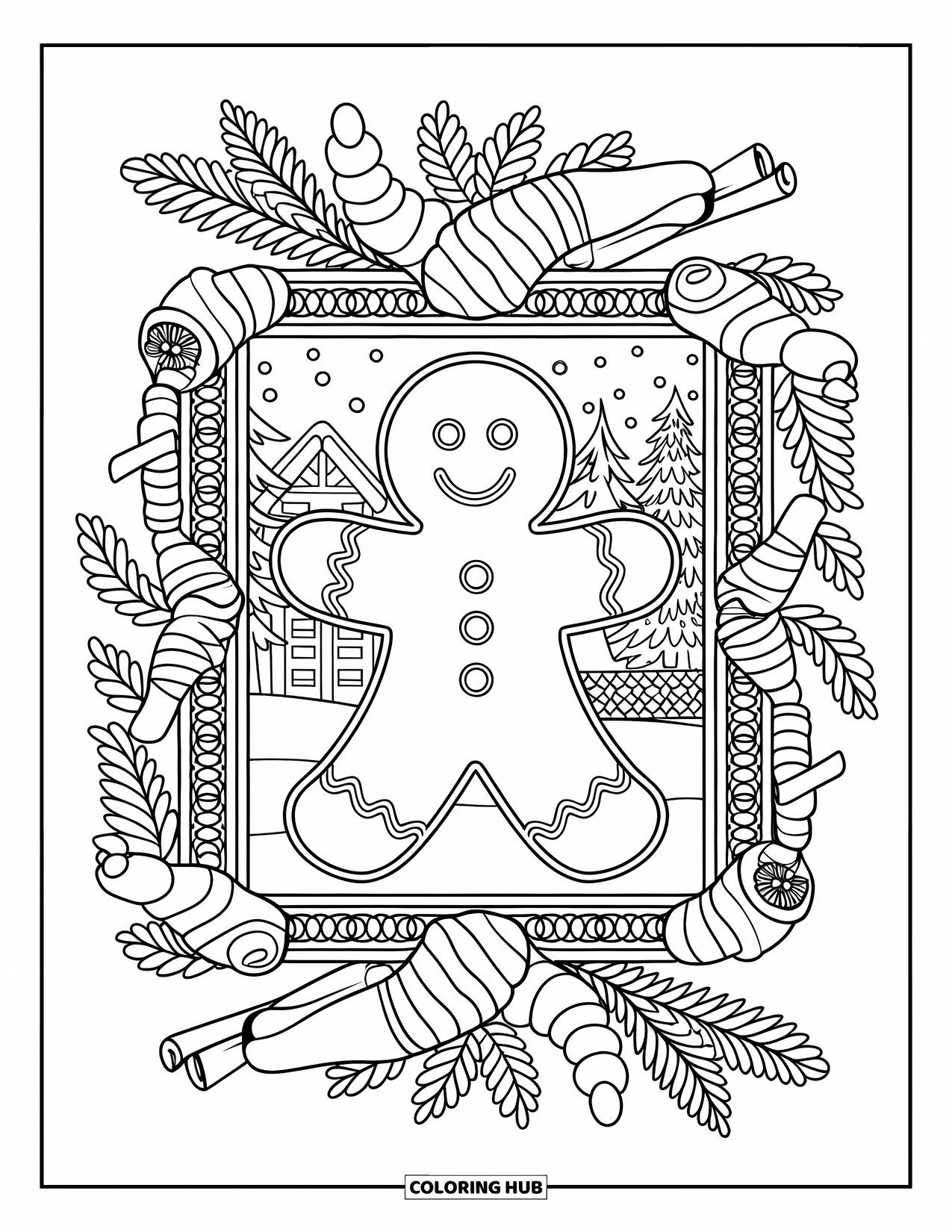 100+ Gingerbread Man Coloring Pages for Kids & Adults (Free Printable PDFs)