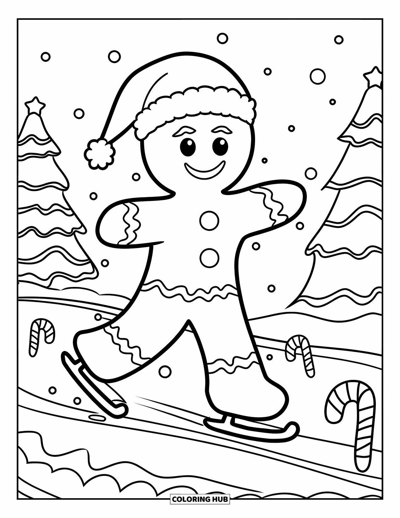 100+ Gingerbread Man Coloring Pages for Kids & Adults (Free Printable PDFs)