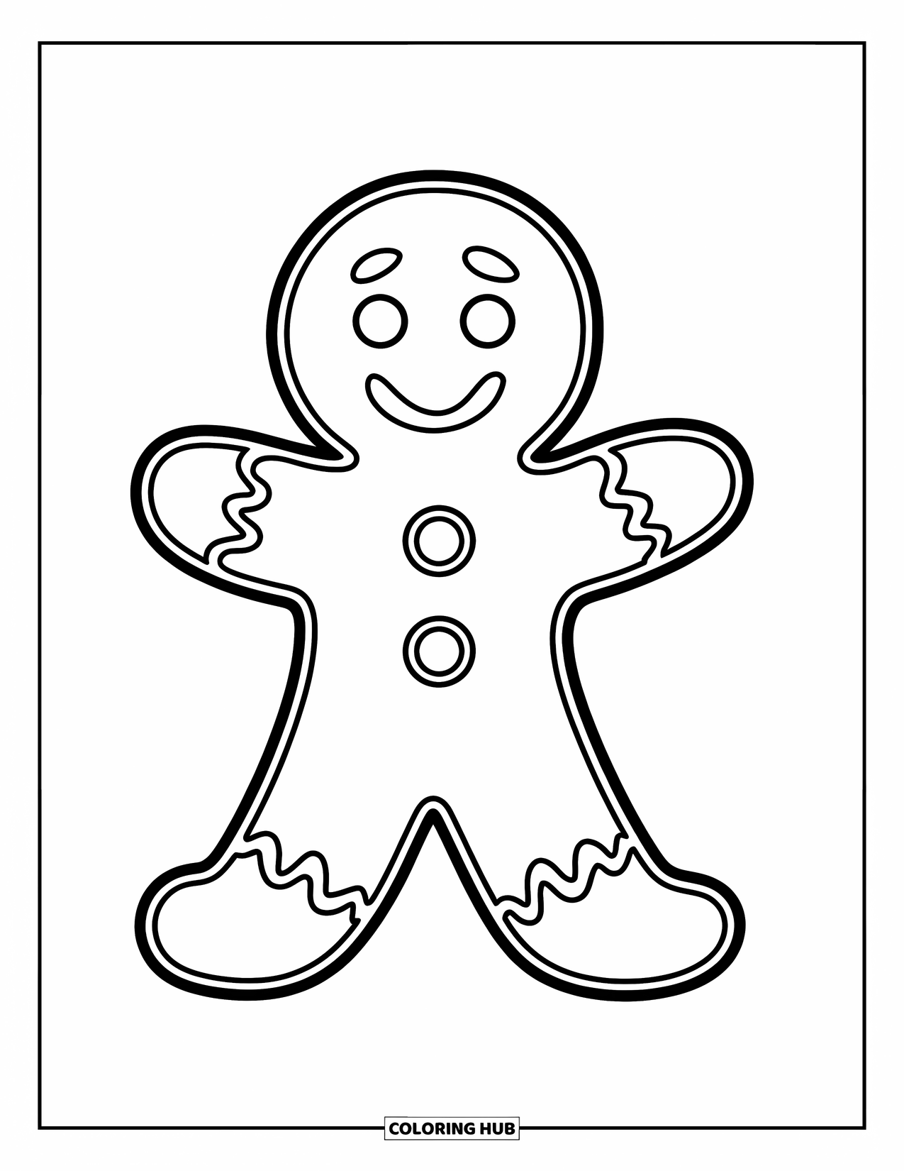 100+ Gingerbread Man Coloring Pages for Kids & Adults (Free Printable PDFs)