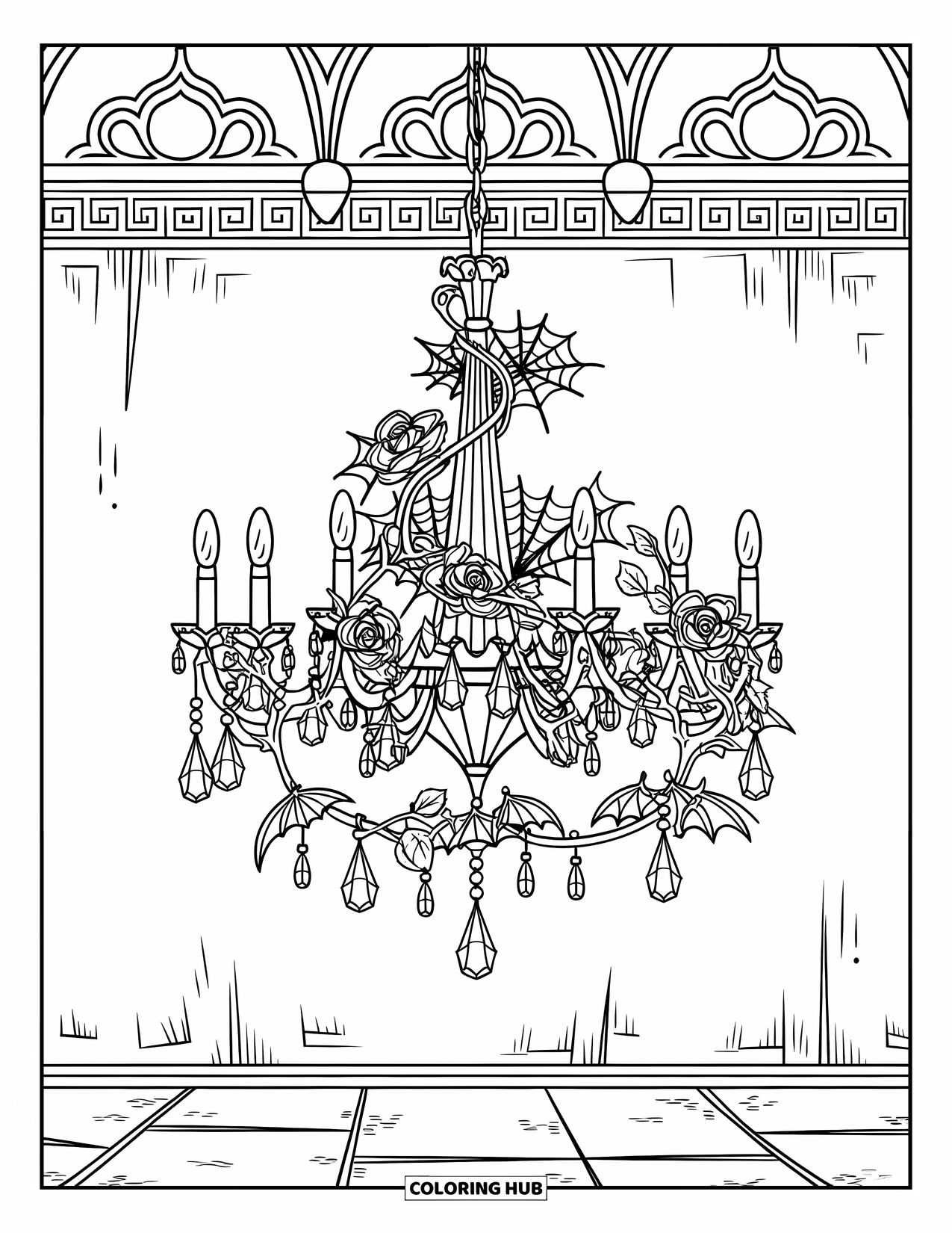 80+ Gothic Coloring Pages for Kids & Adults (Free Printable PDFs)
