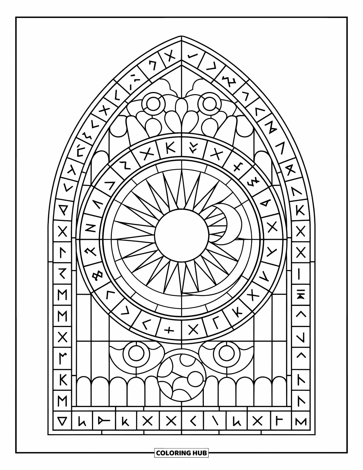 80+ Gothic Coloring Pages for Kids & Adults (Free Printable PDFs)