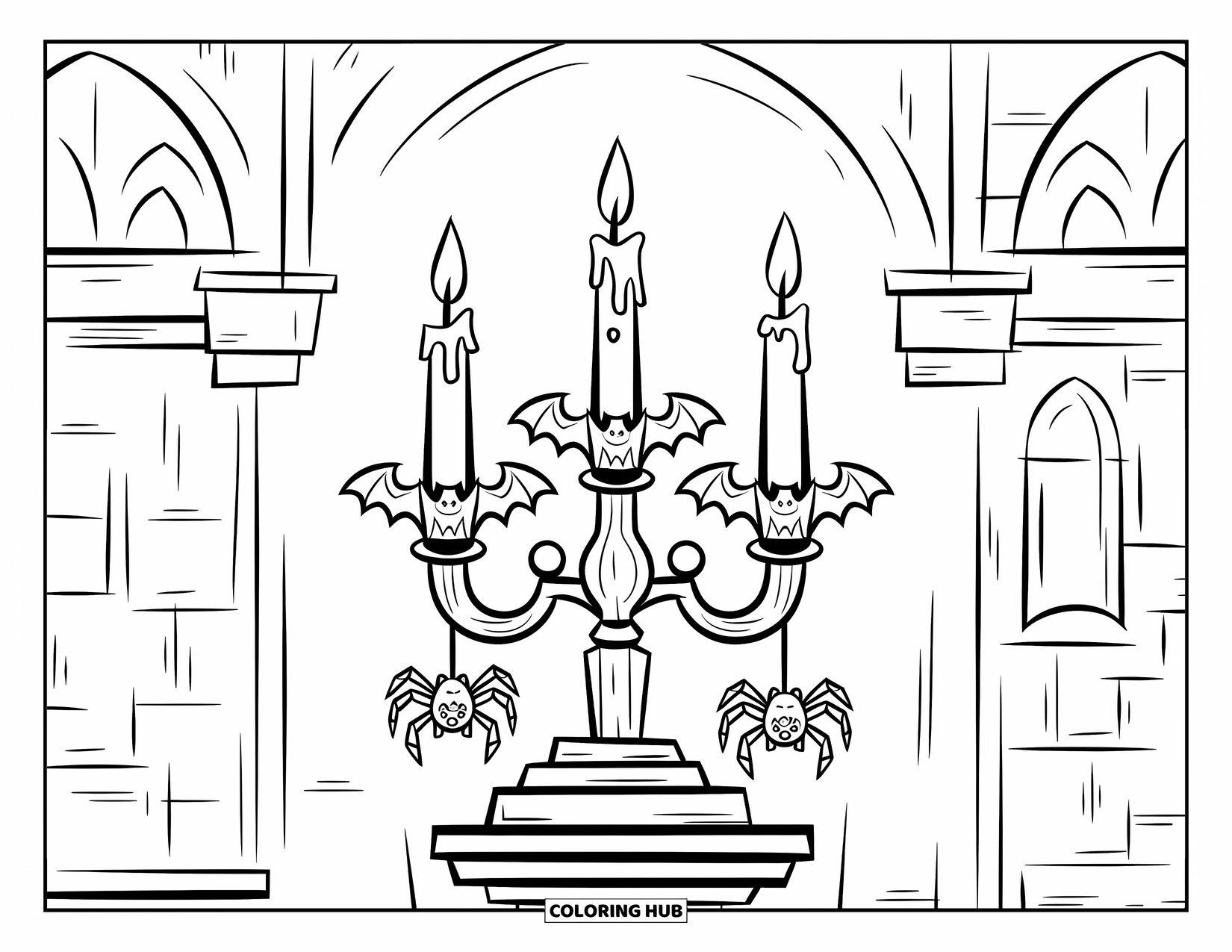 80+ Gothic Coloring Pages for Kids & Adults (Free Printable PDFs)