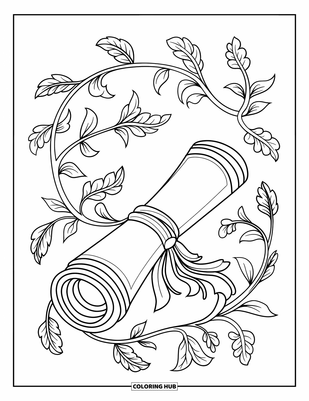 105+ Graduation Coloring Pages for Kids & Adults (Free Printable PDFs)