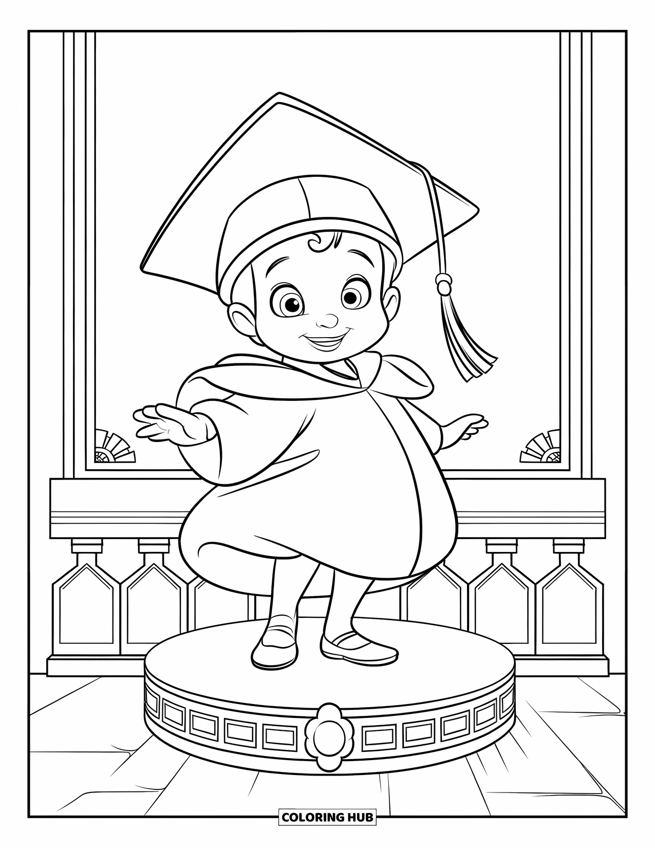 105+ Graduation Coloring Pages for Kids & Adults (Free Printable PDFs)