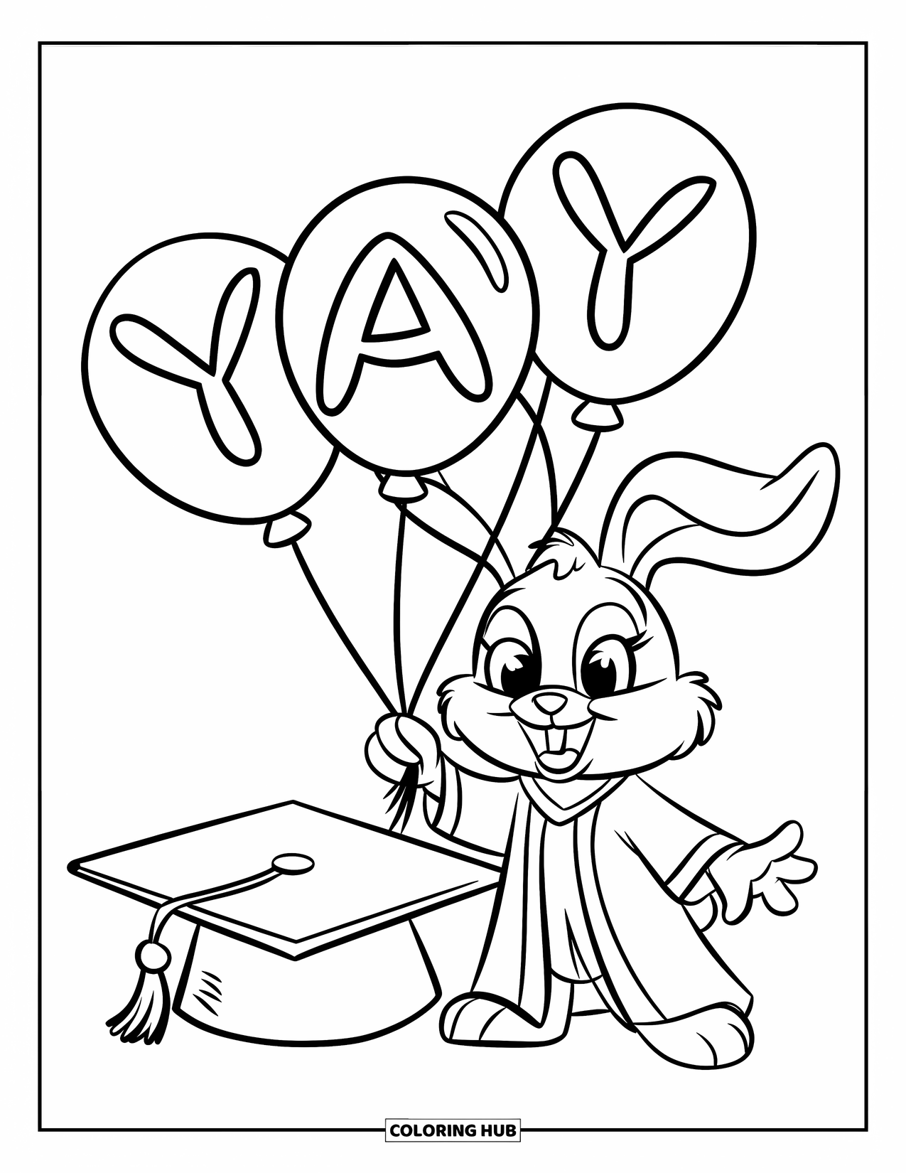 105+ Graduation Coloring Pages for Kids & Adults (Free Printable PDFs)
