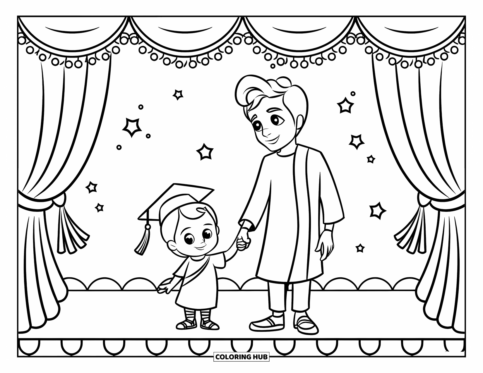 105+ Graduation Coloring Pages for Kids & Adults (Free Printable PDFs)