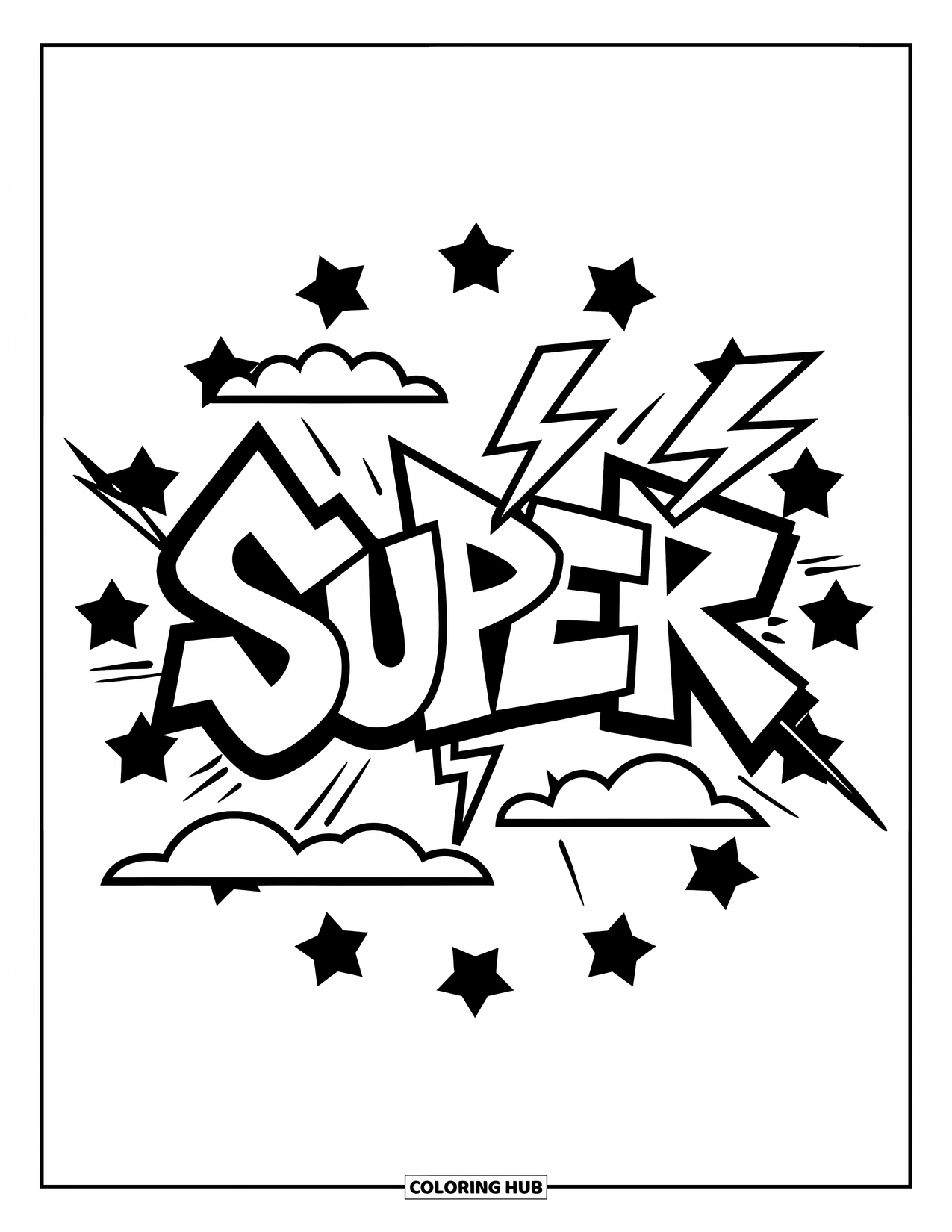 85+ Graffiti Coloring Pages for Kids & Adults (Free Printable PDFs)