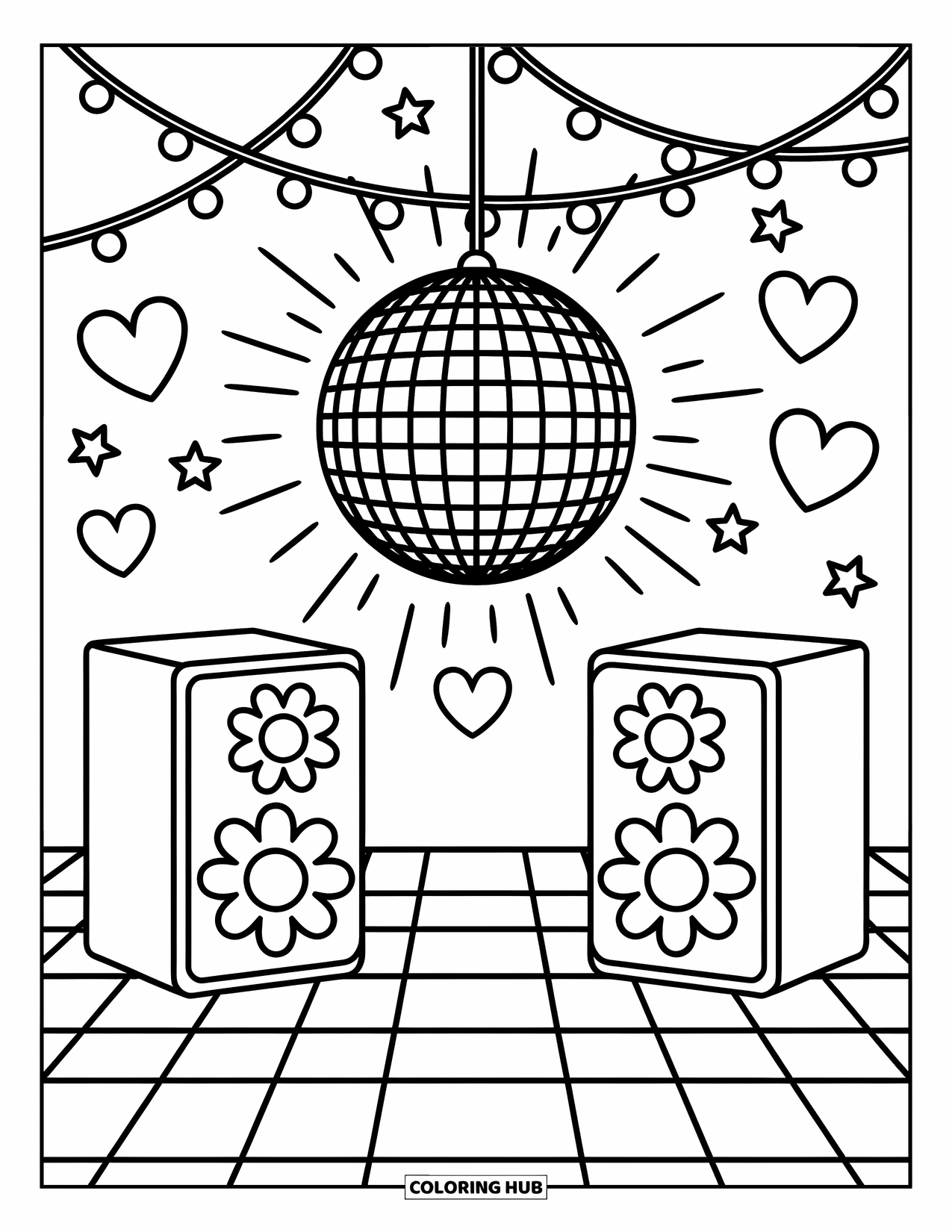 100+ Groovy Coloring Pages for Kids & Adults (Free Printable PDFs)