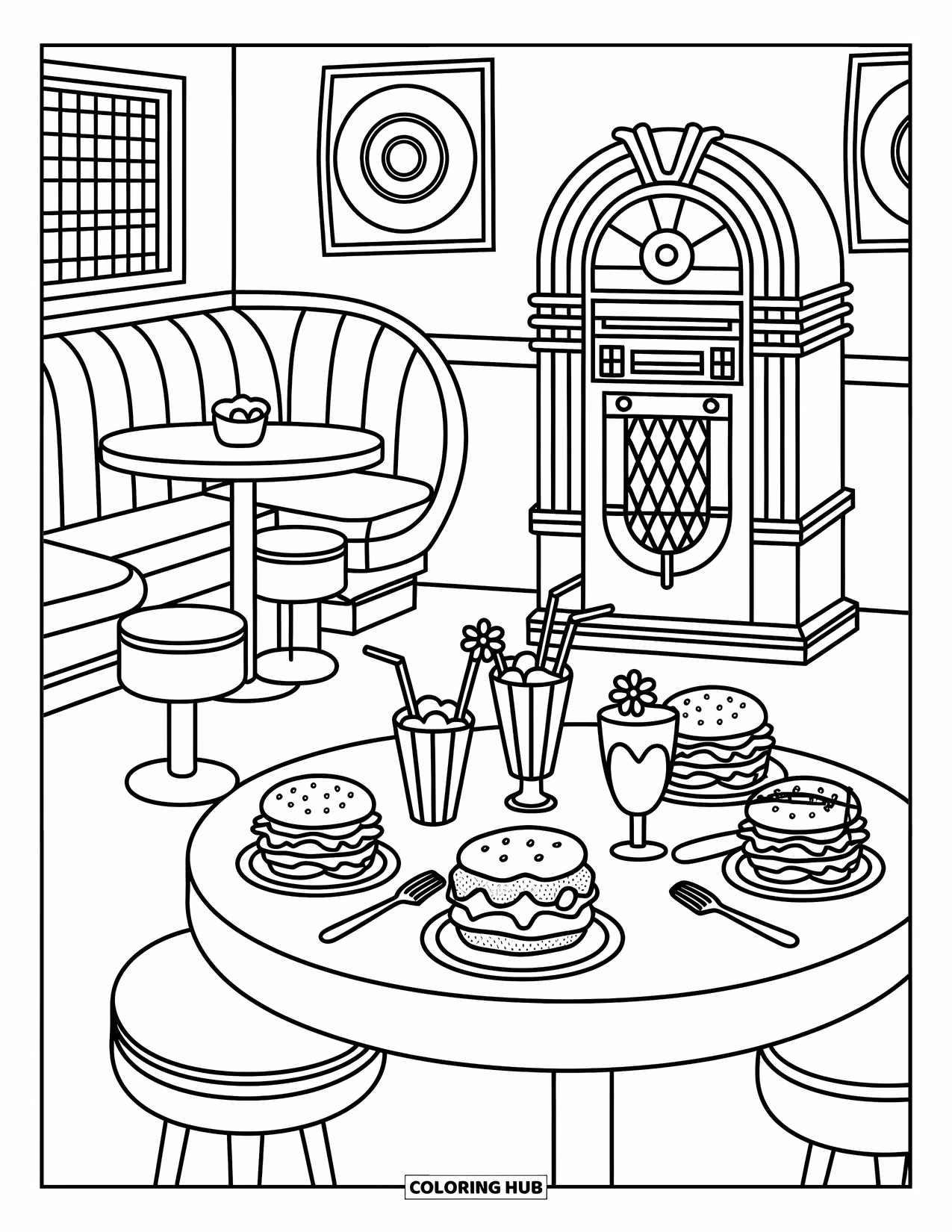 100+ Groovy Coloring Pages for Kids & Adults (Free Printable PDFs)