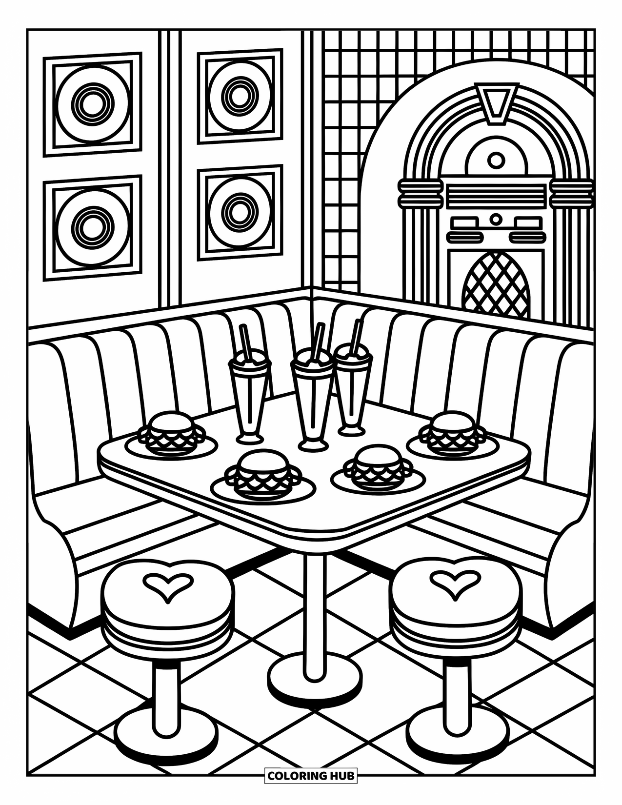 100+ Groovy Coloring Pages for Kids & Adults (Free Printable PDFs)