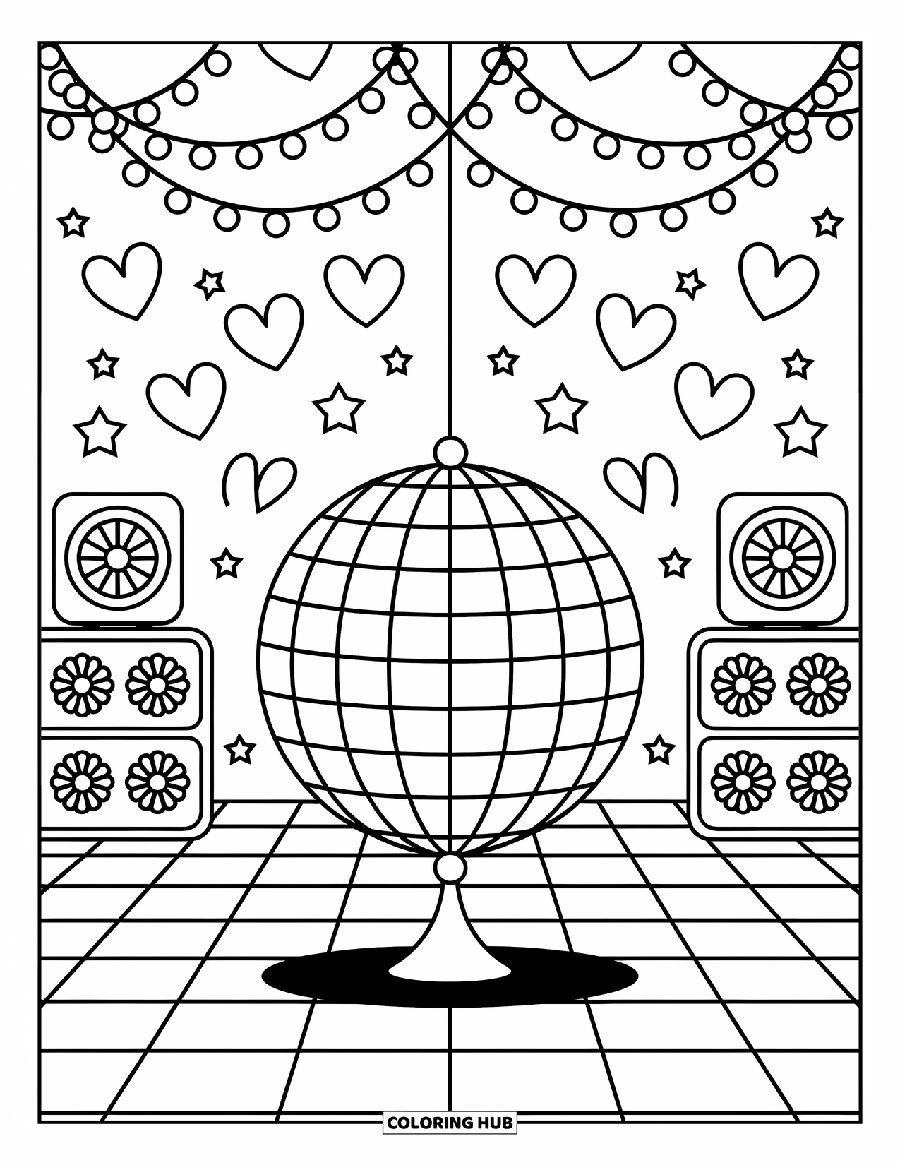 100+ Groovy Coloring Pages for Kids & Adults (Free Printable PDFs)