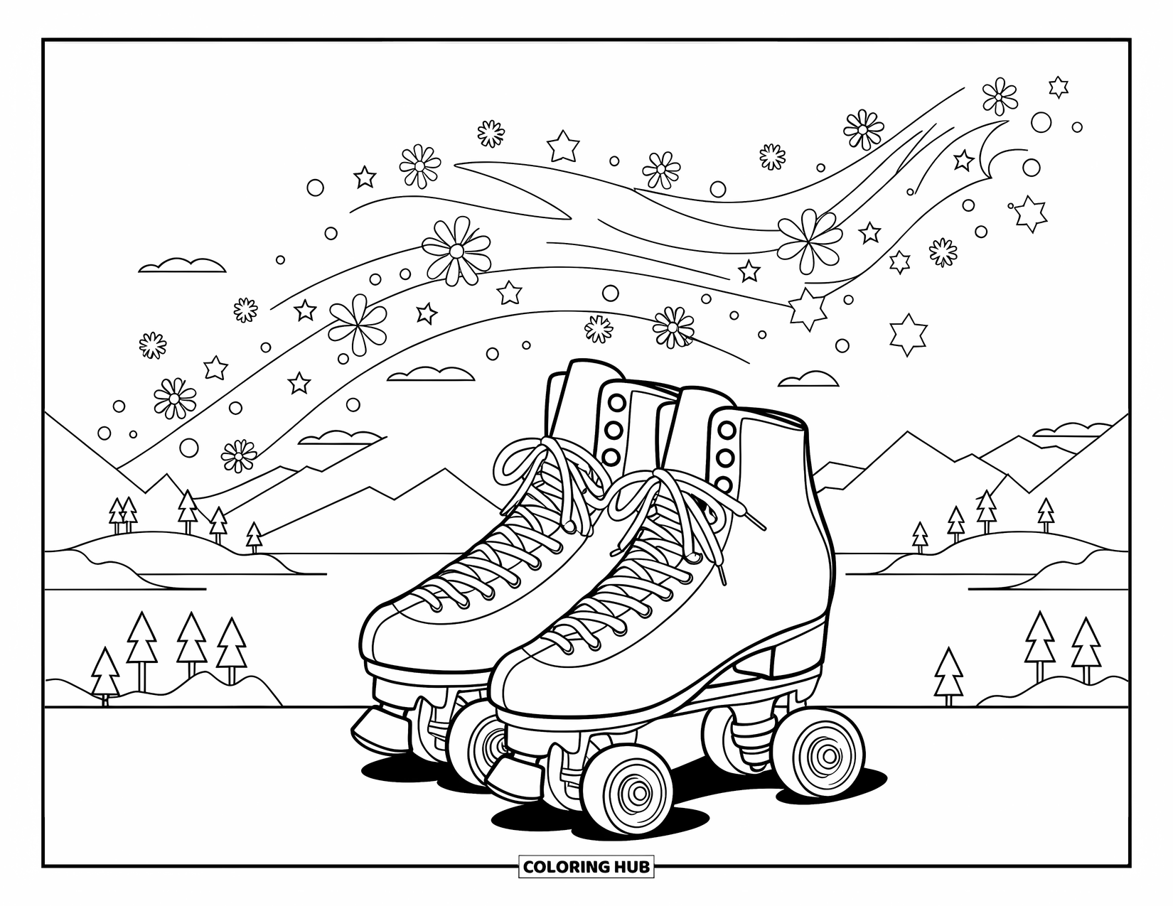 100+ Groovy Coloring Pages for Kids & Adults (Free Printable PDFs)