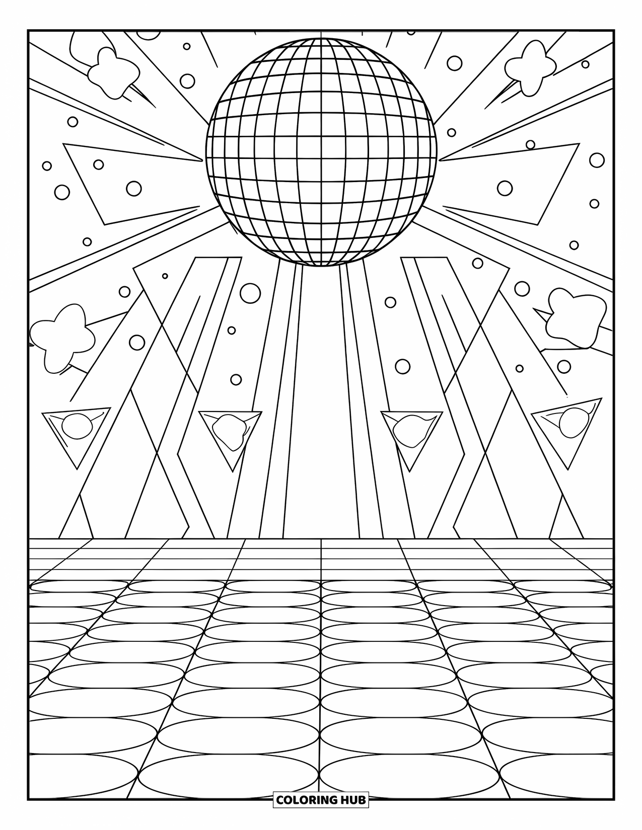 100+ Groovy Coloring Pages for Kids & Adults (Free Printable PDFs)